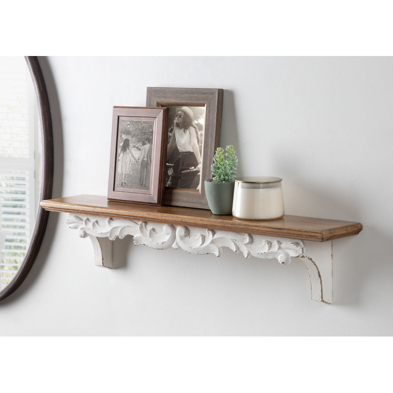 Ophelia & Co. Lauria Fir Solid Wood Floating Shelf & Reviews | Wayfair
