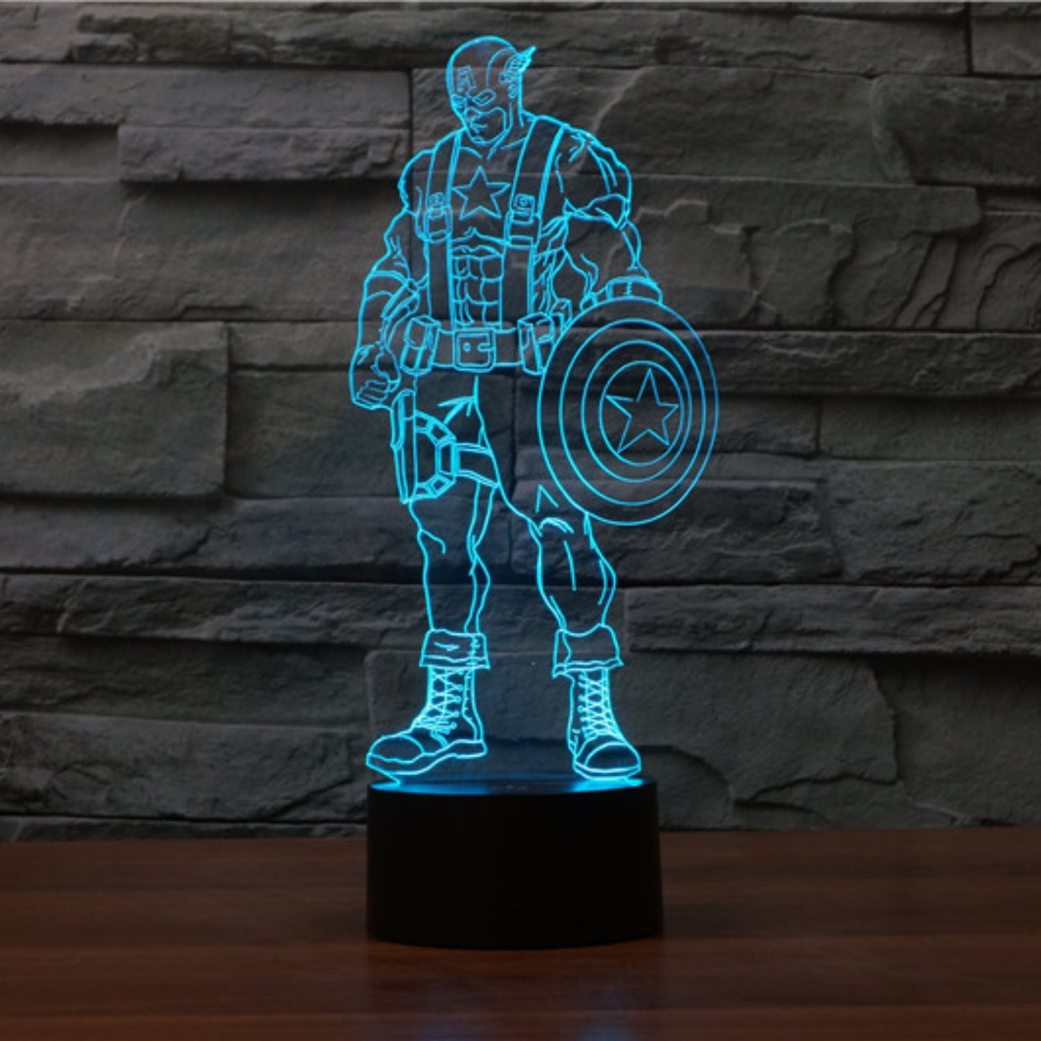 Flash Popup Hero Captain America Illusion Night Light & Reviews | Wayfair