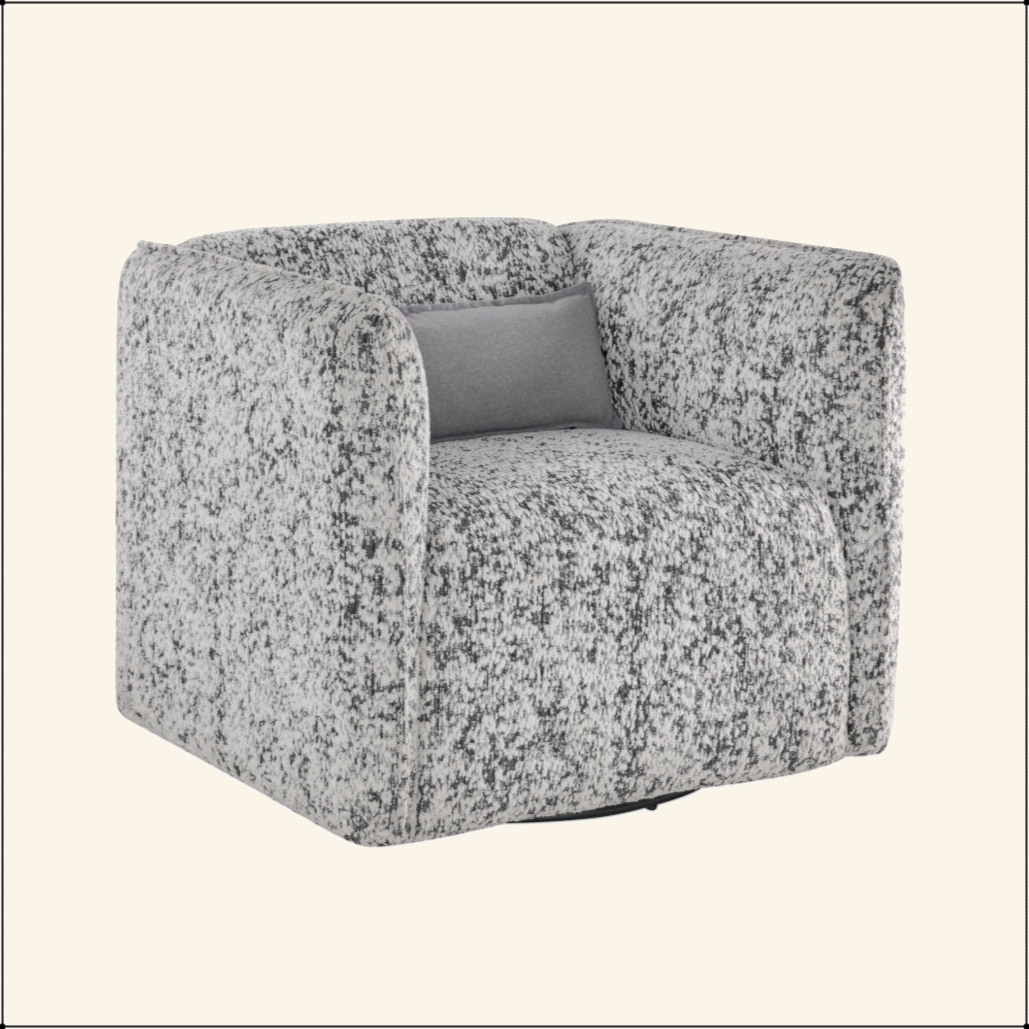 Corrigan Studio® Fancy Swivel Chair Jacquard Fabric Upholstery Modern ...