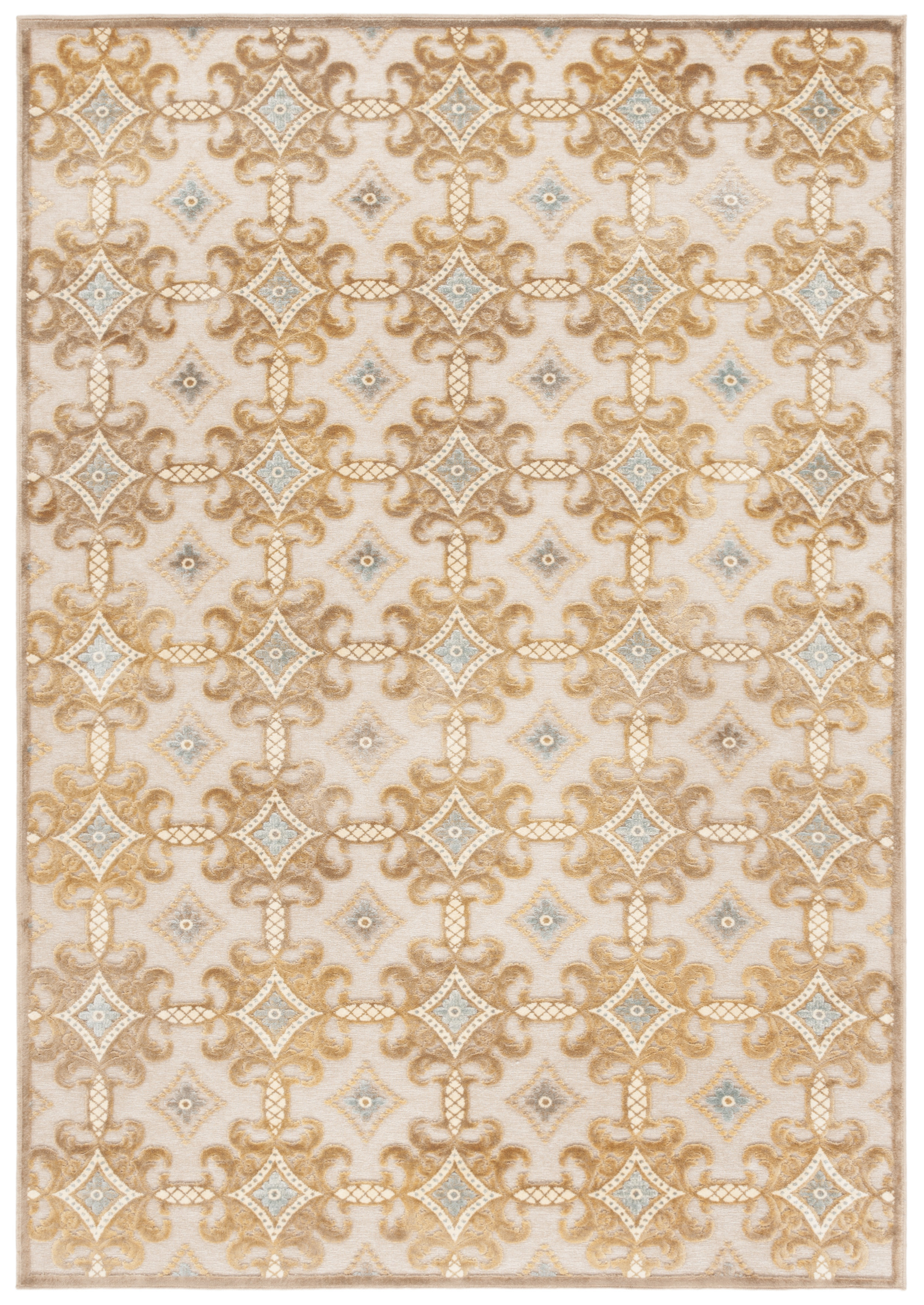 Bungalow Rose Triinu Paradise Performance Damask Rug | Wayfair