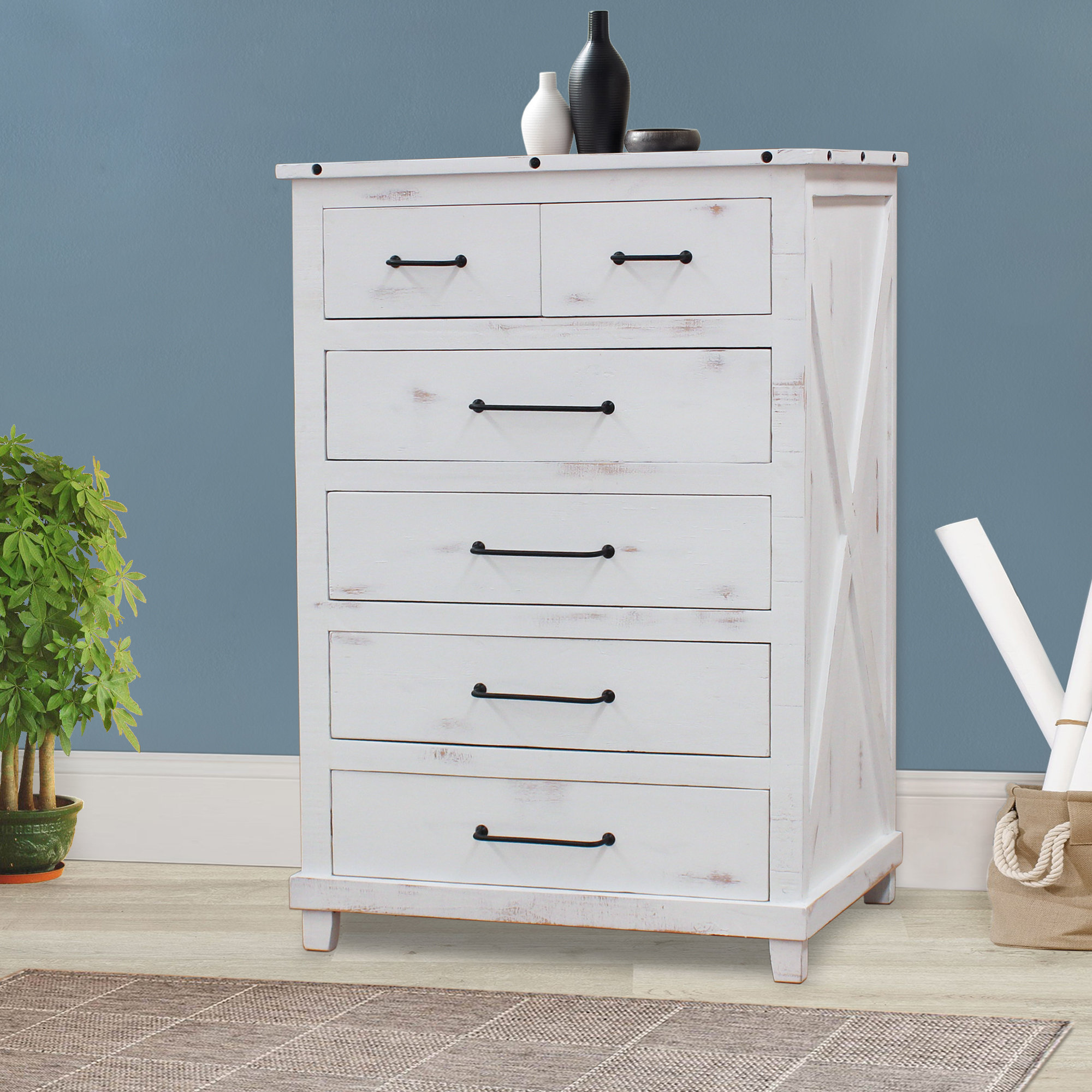 Gracie Oaks Dones Six Drawer Chest | Wayfair