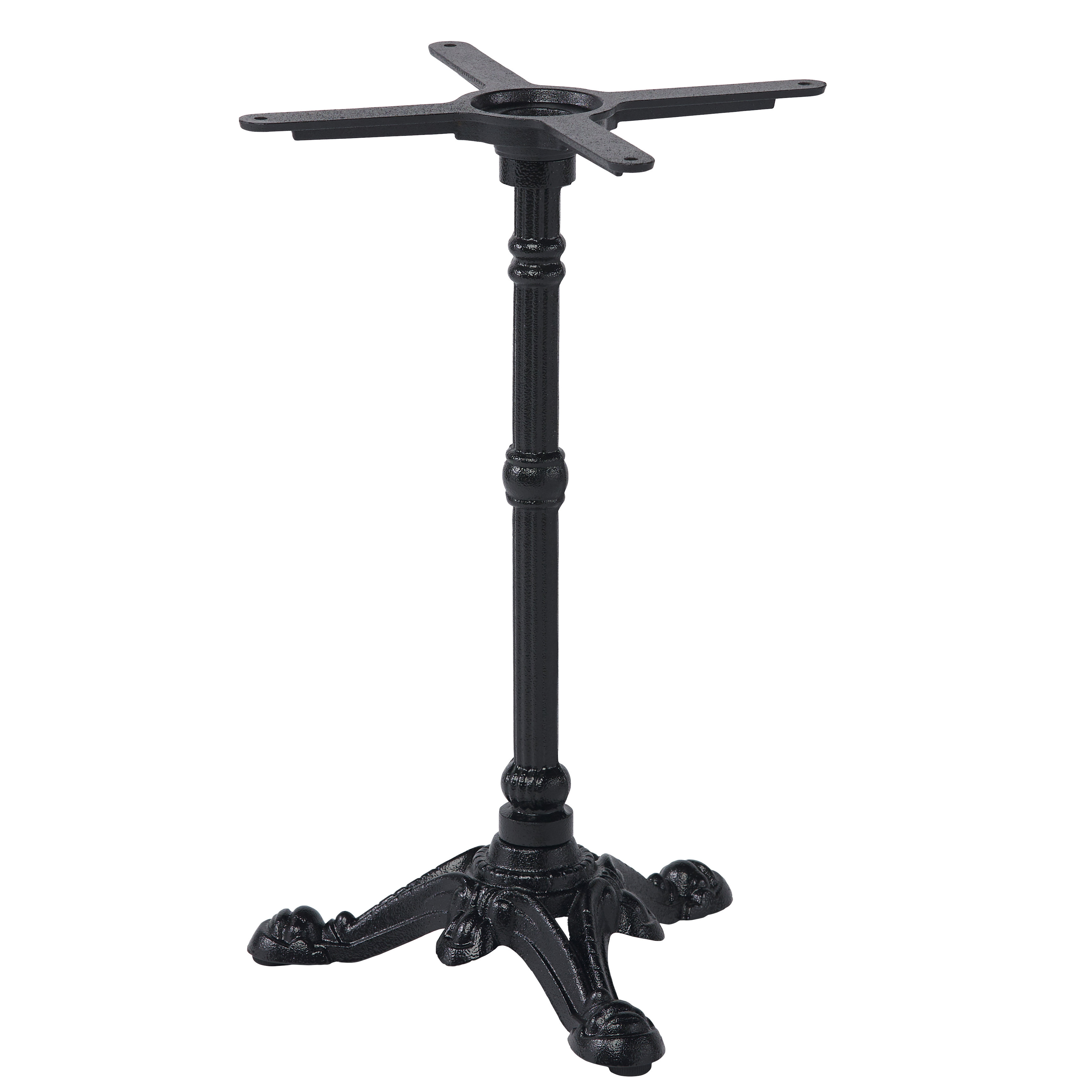 Sika Design 3-Prong Cast Iron Outdoor French Table Base - Black ...