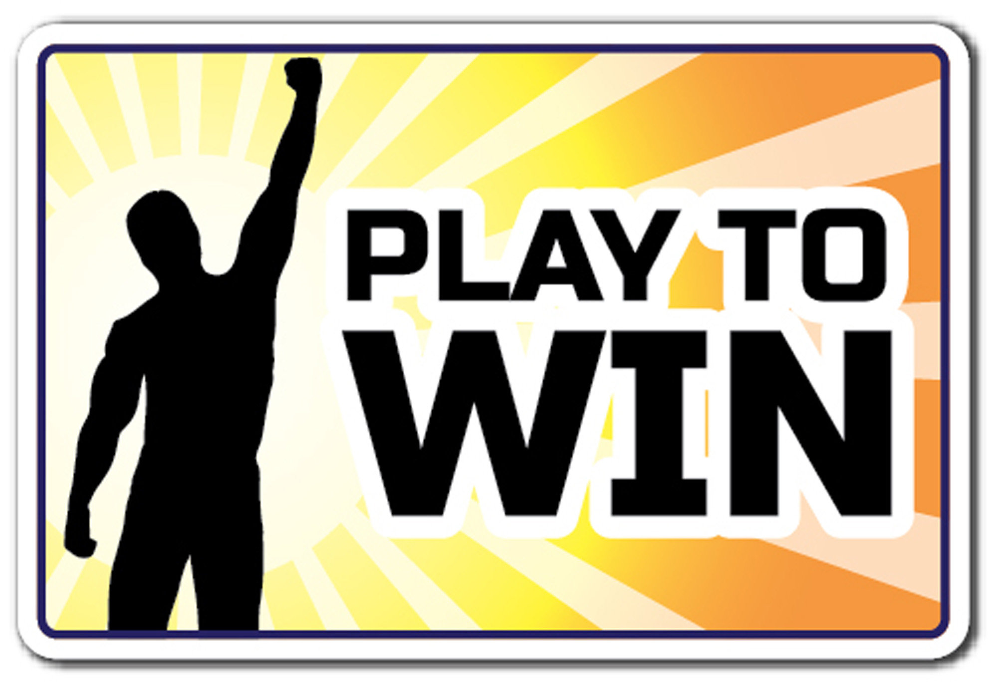 Trinx PLAY TO WIN Sign Sports Kids Teens Coach Encouragement | Indoor ...