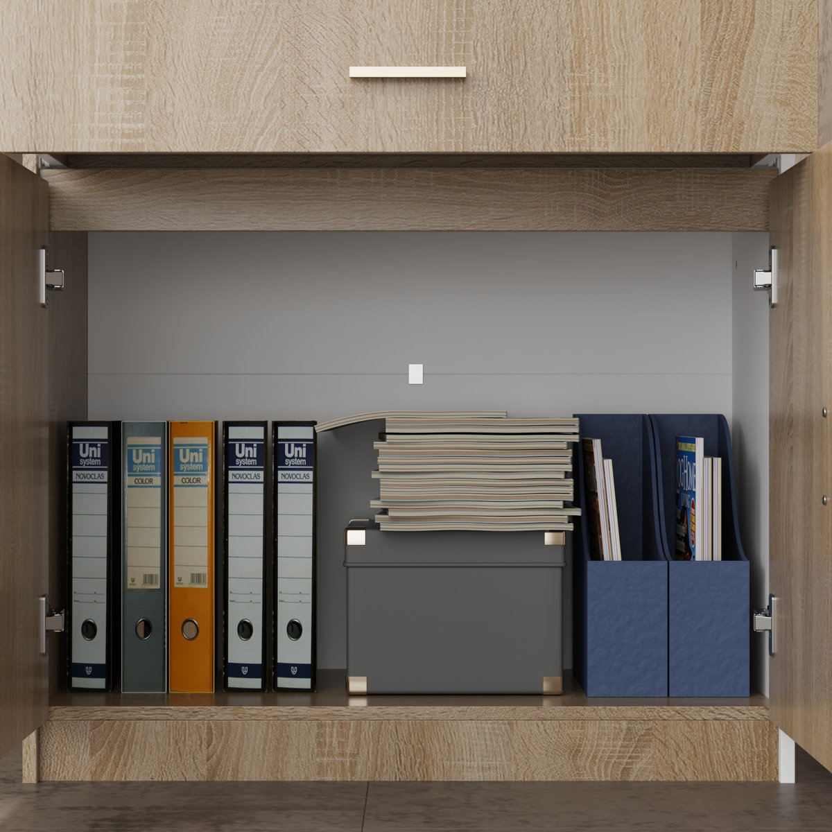 Ebern Designs 87.2'' W Rectangular Reception Desk With Draw And ...