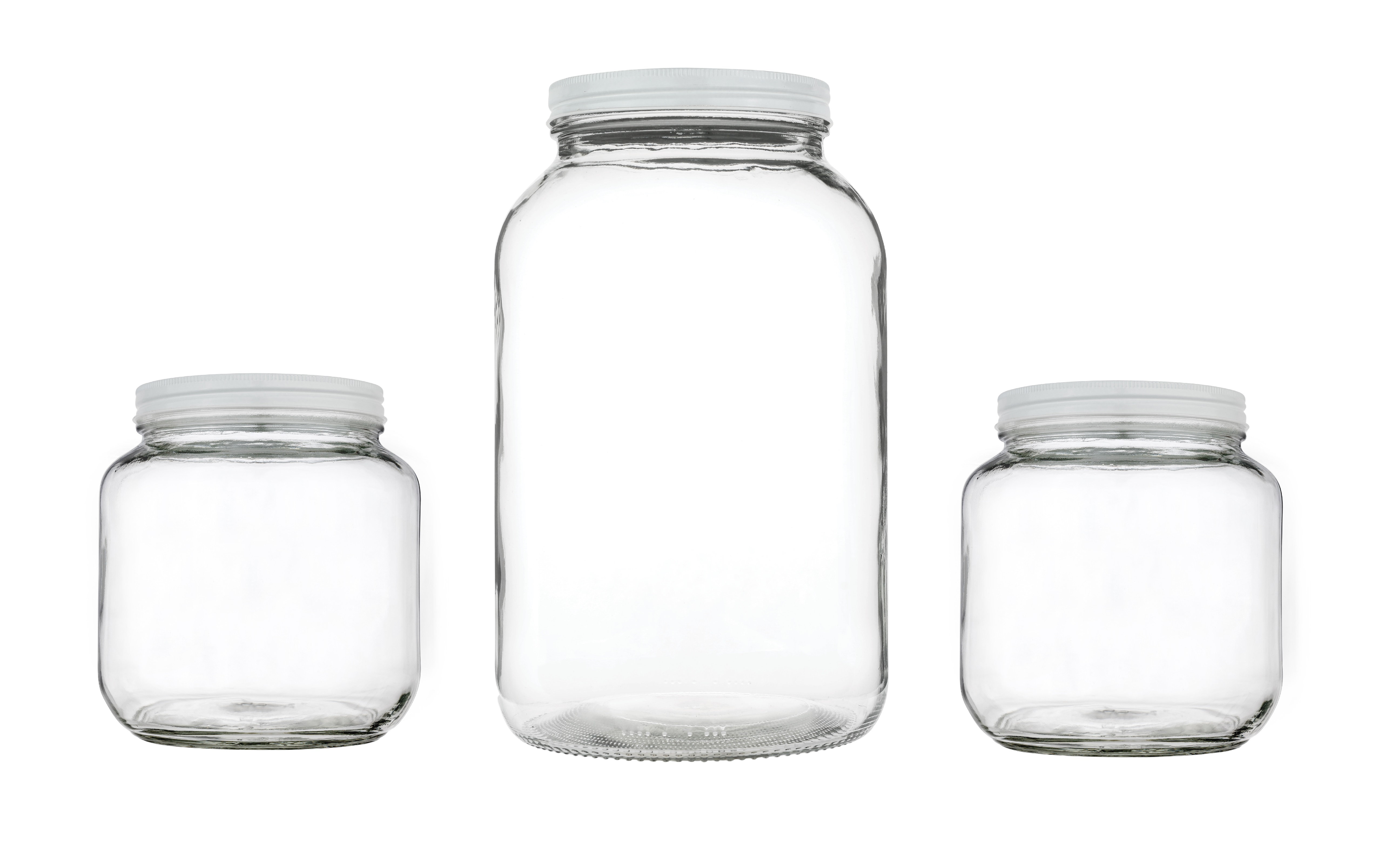 Symple Stuff Glass 3 Piece Storage Jar Set - Wayfair Canada
