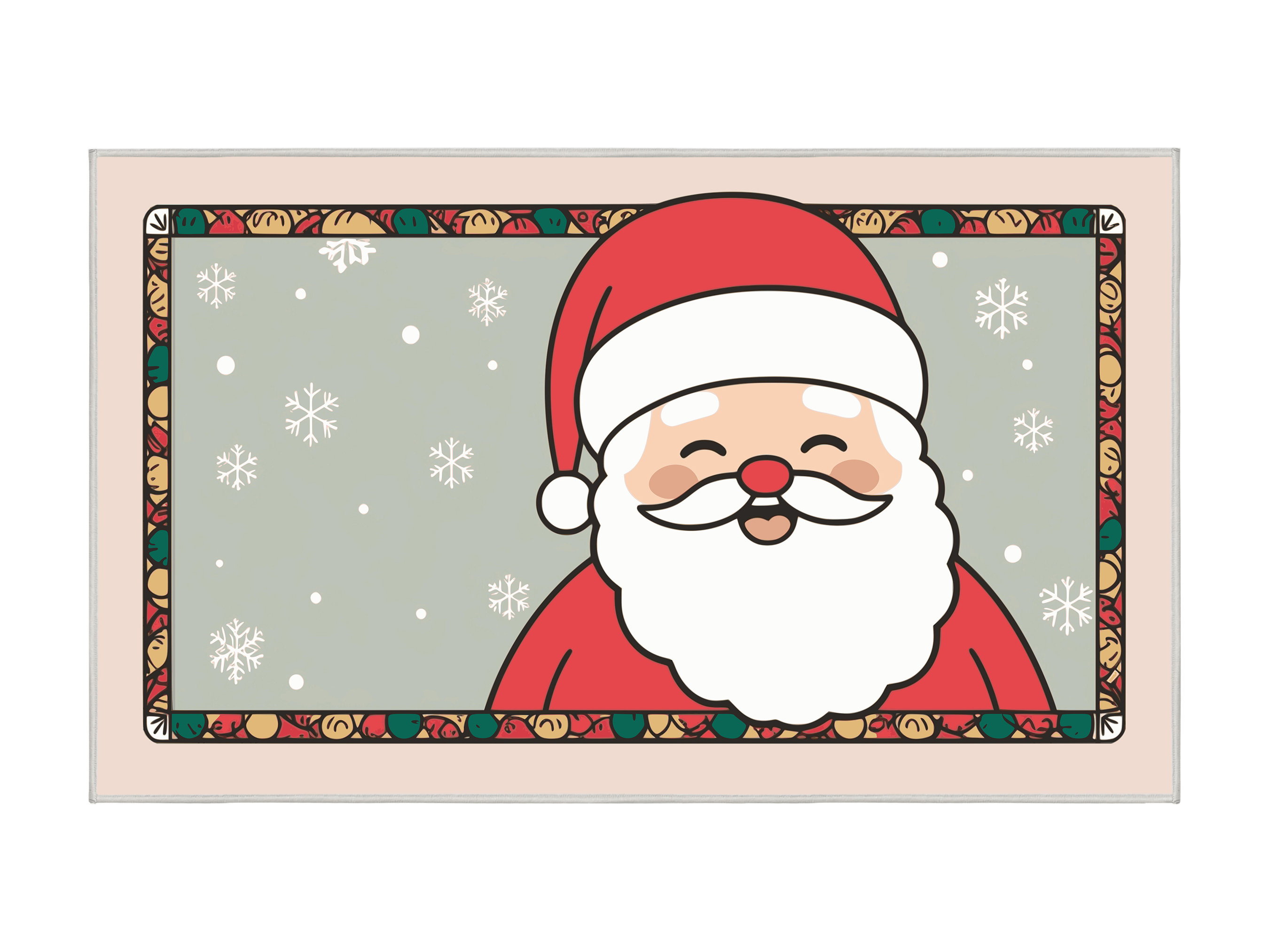 The Holiday Aisle® Christmas Winter Holiday Rug | Wayfair