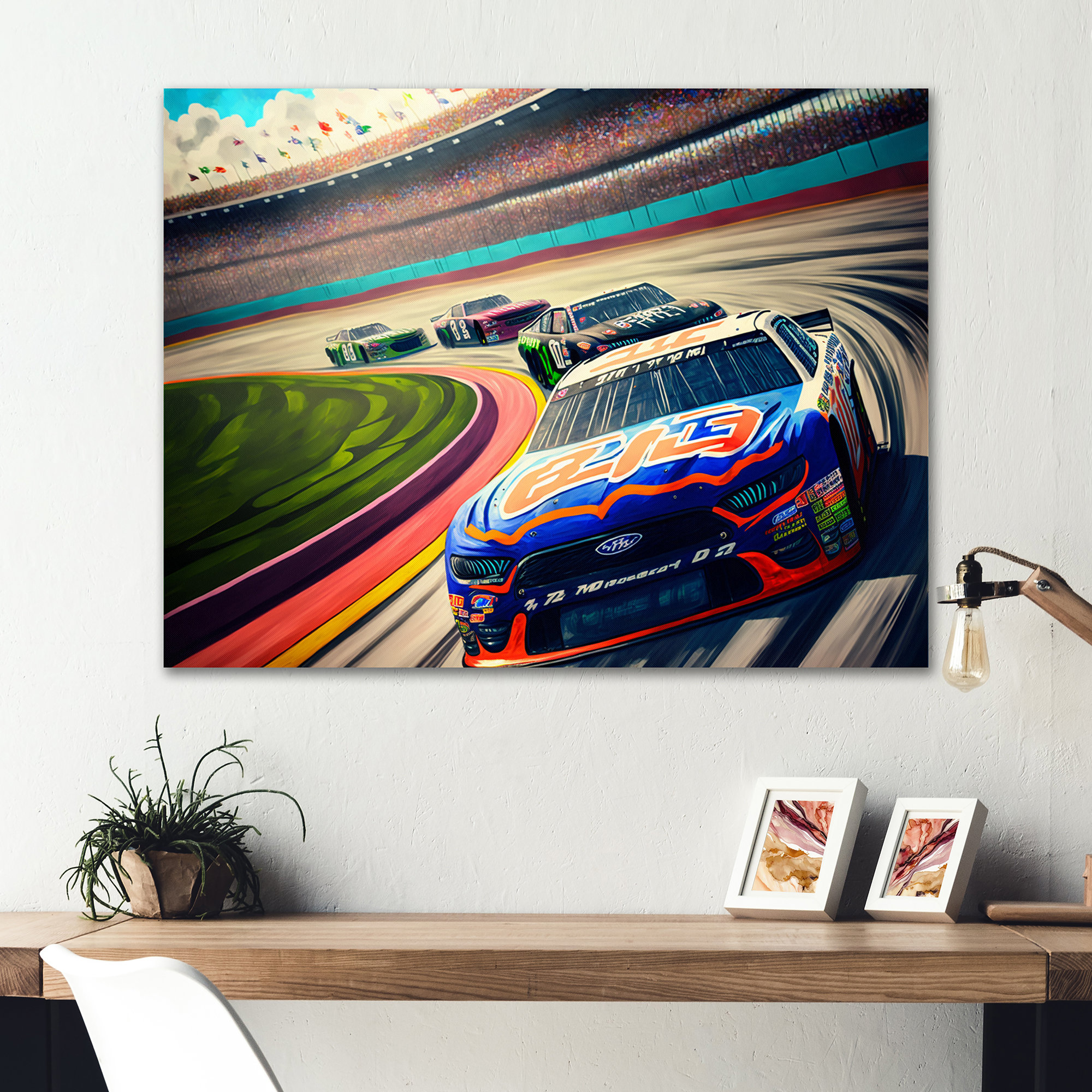 Williston Forge Grundon Daytona Stock Car Racing Last Lap II - Unframed ...