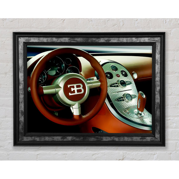 Bright Star Bugatti Veyron Interior - Single Picture Frame Print ...