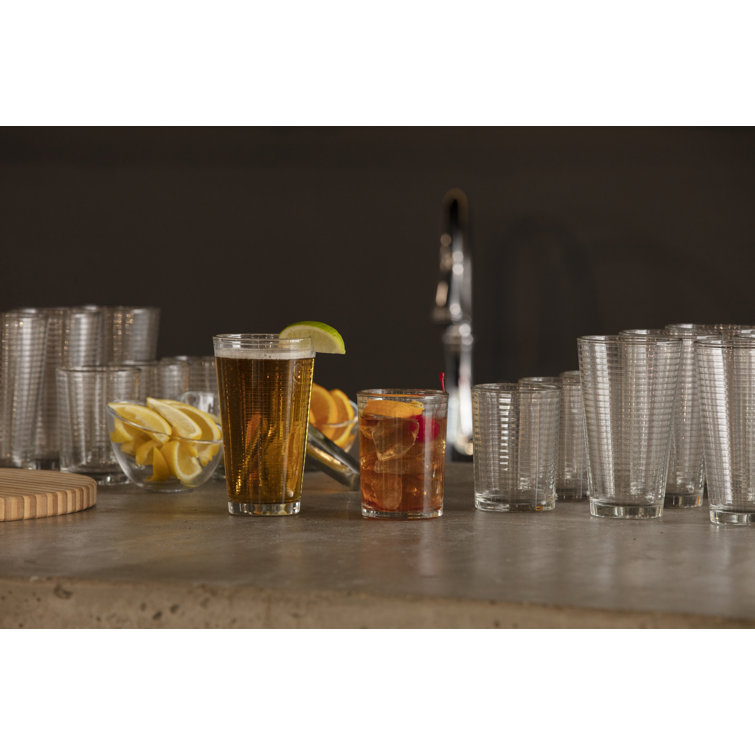 Fortessa Basics Arcade Everyday Stackable Quality Super Clear Glassware ...