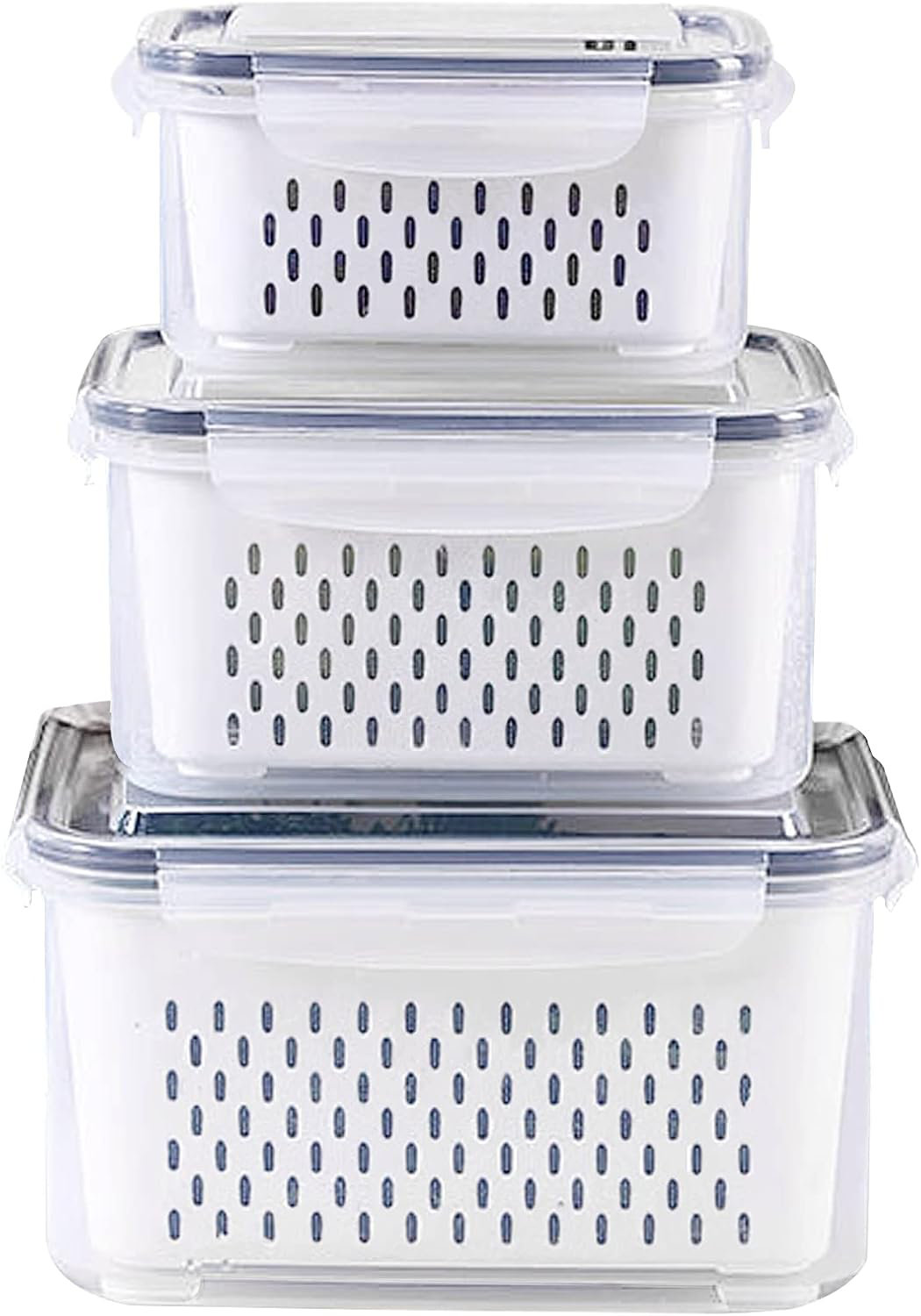 Latitude Run® 3Pack Fridge Food Storage Container Set with Lids with ...