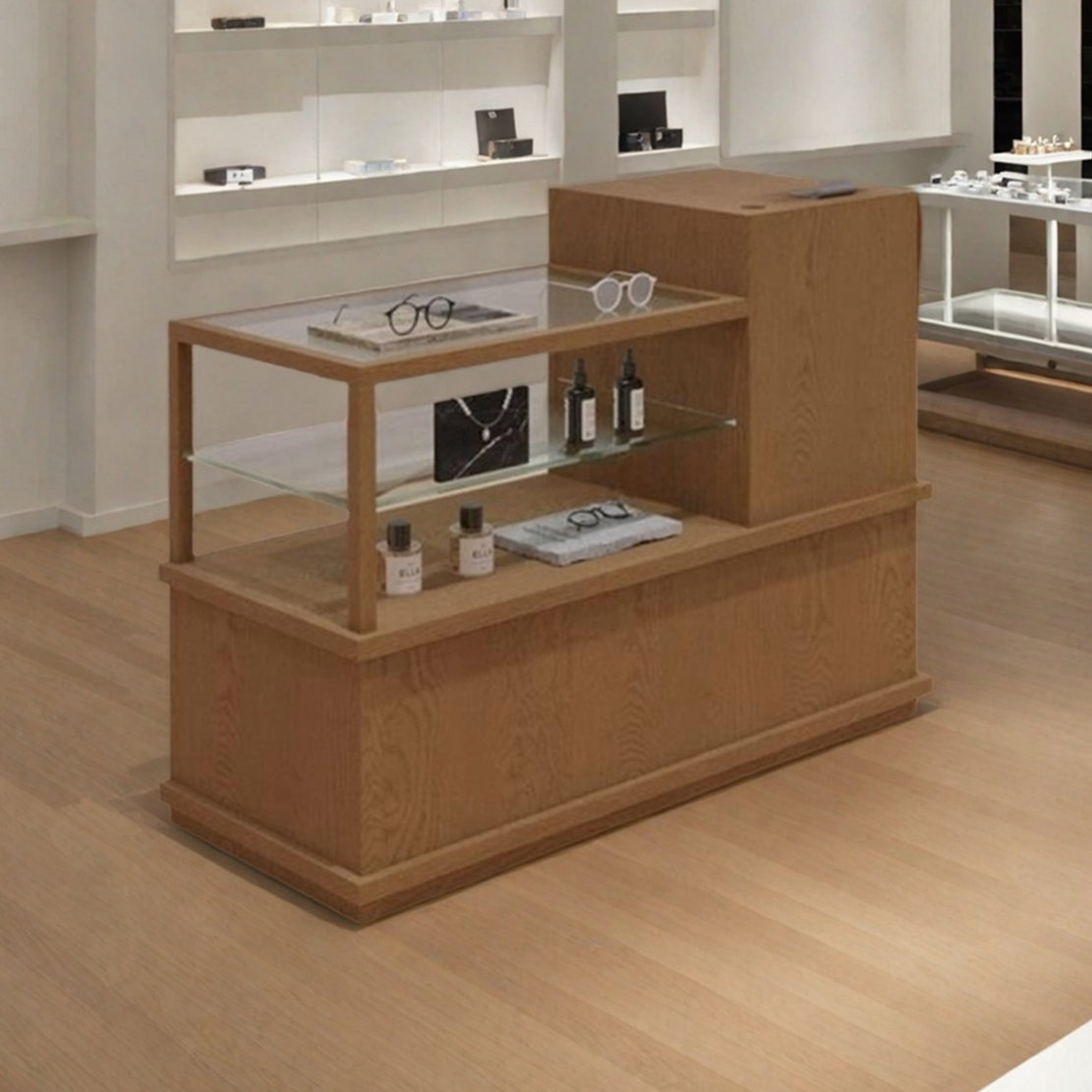 BILBRA Vintage style center island display cabinet | Wayfair