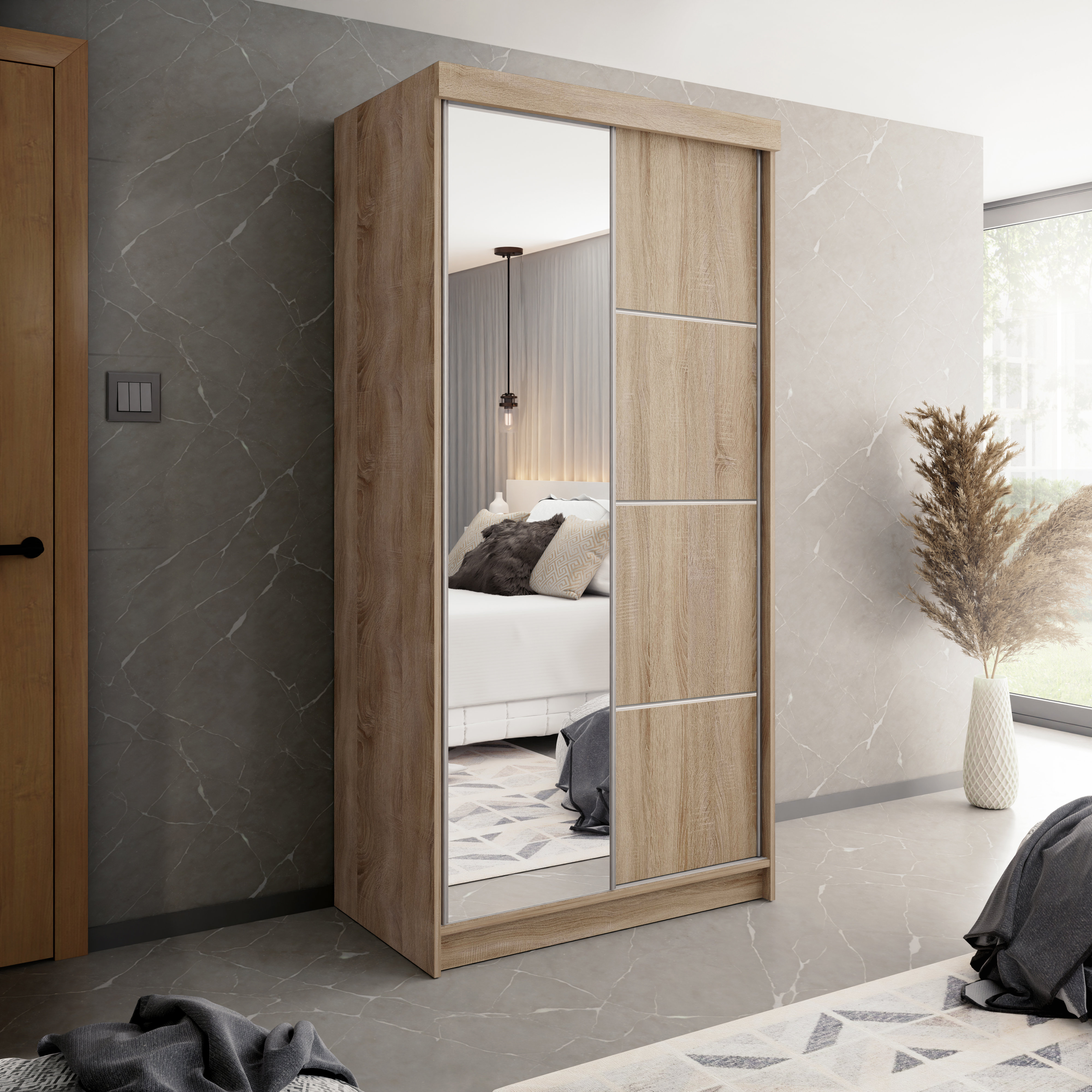 Latitude Run Albree 2 Door Wardrobe | Wayfair.ie