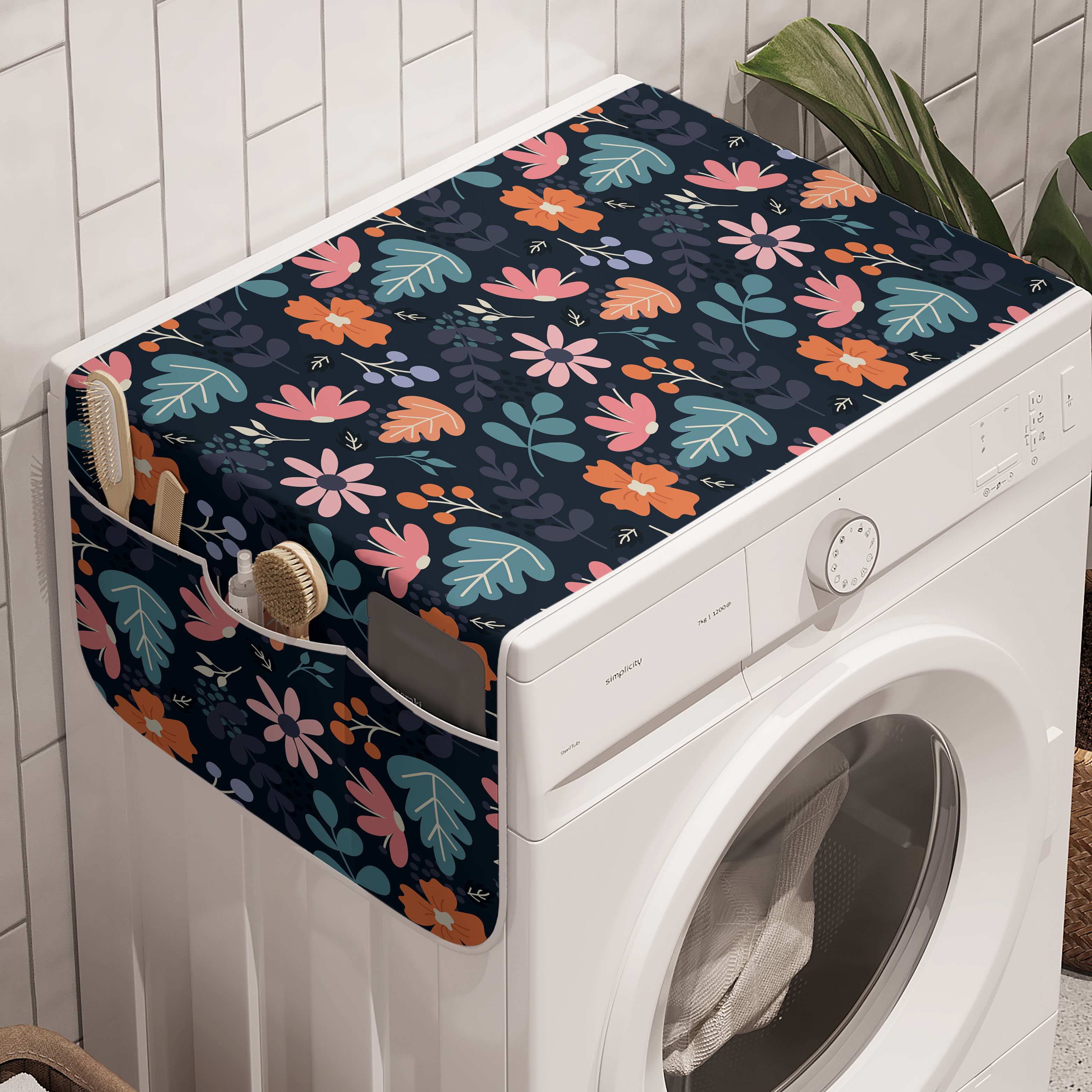 East Urban Home Garden Washing Machine Organizer Pack of 2 47" x 18.5 ...