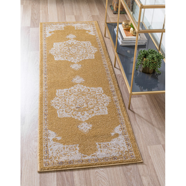 Bungalow Rose Whitwell Gold Area Rug & Reviews | Wayfair