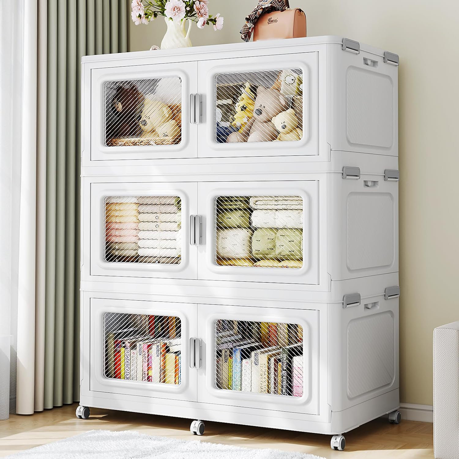 Rebrilliant 165Gal Extra Large Storage Bins with Lid, 660Qt Plastic ...