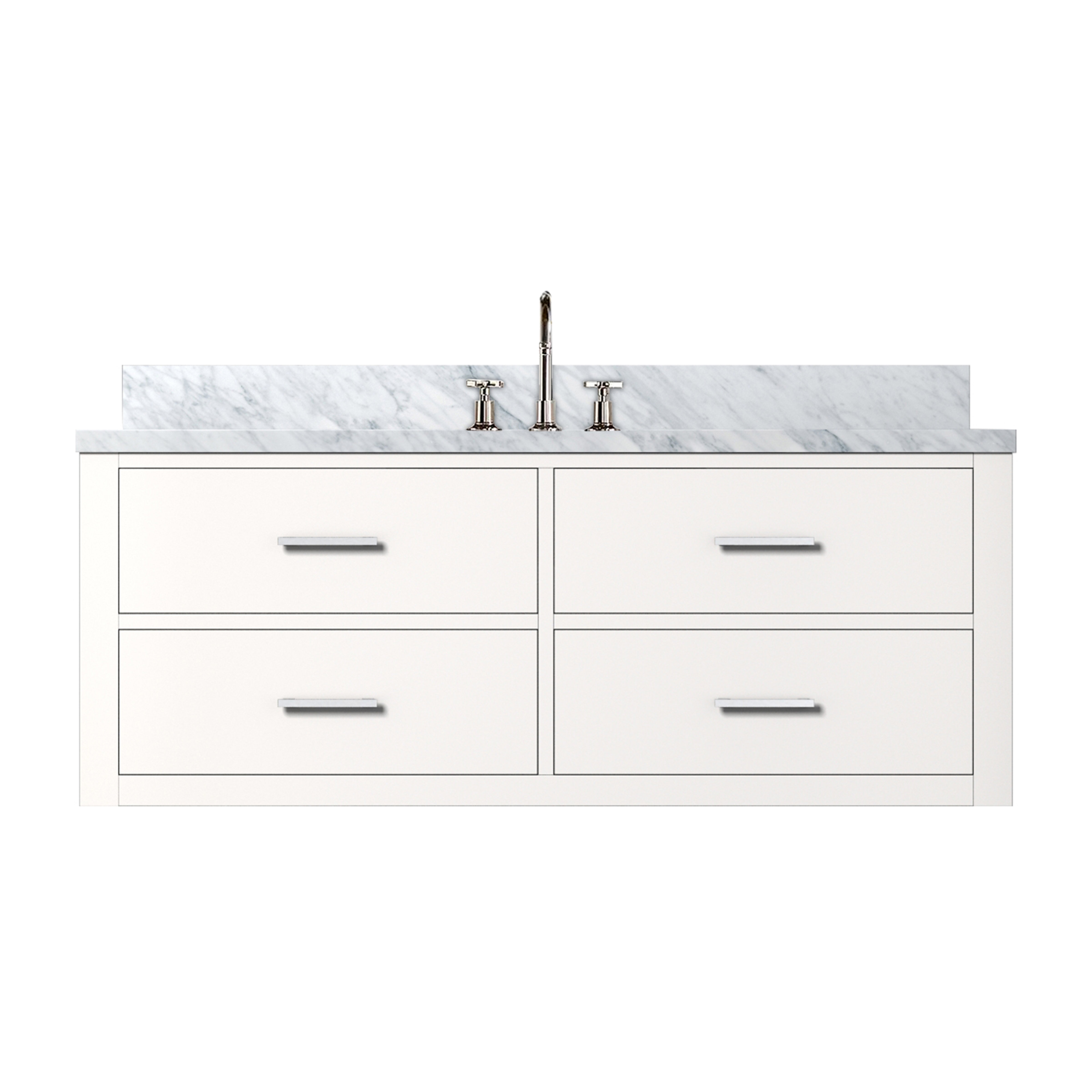 Lexora Castor 48 in W x 22 in D Single Bath Vanity and Chrome Faucet ...