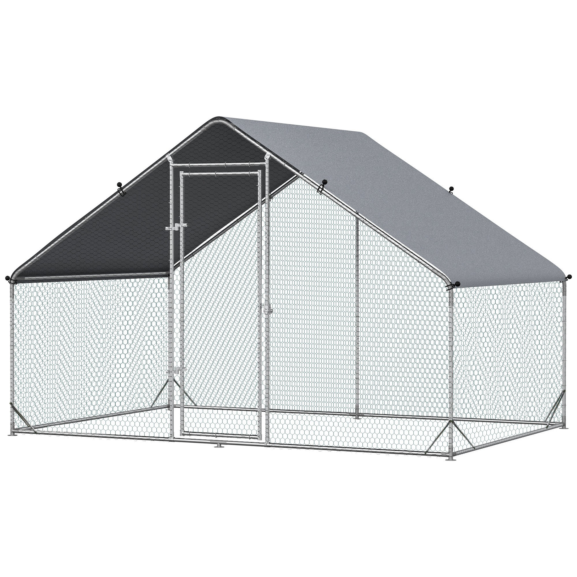 Lark Manor Alifonso Walk in Chicken Coop with Chicken Run & Reviews ...