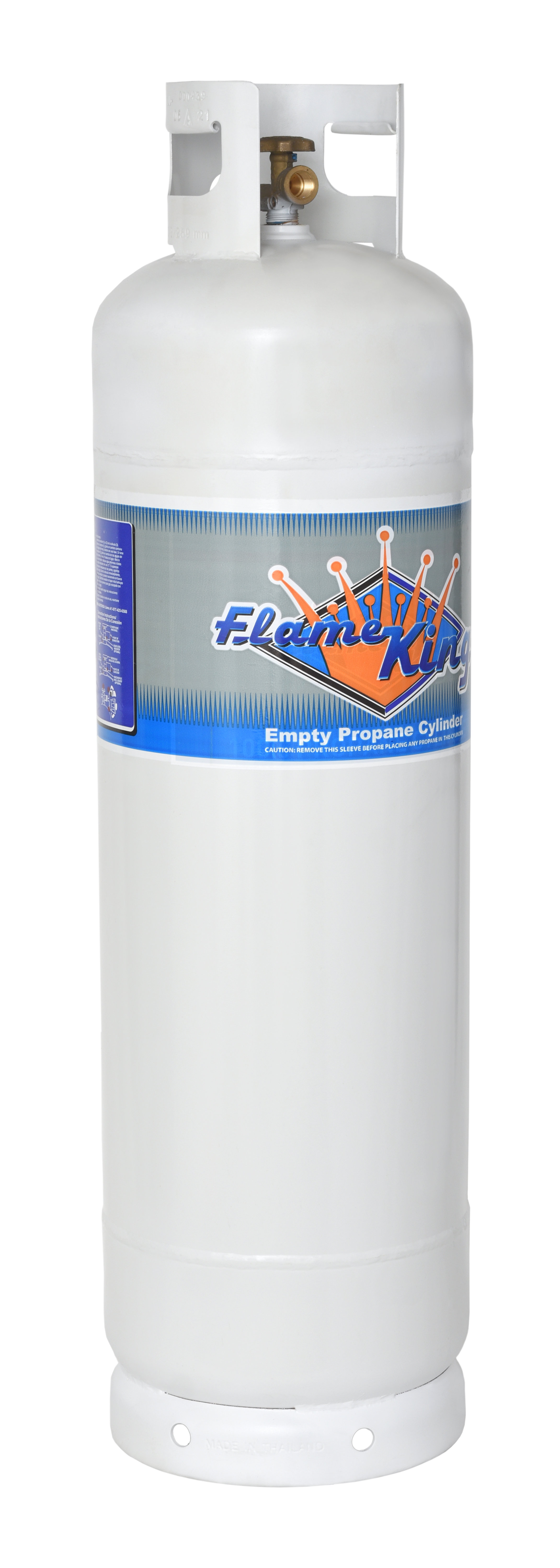 Flame King 60LB POL Steel Propane Tank LP Refillable Cylinder for RVs ...
