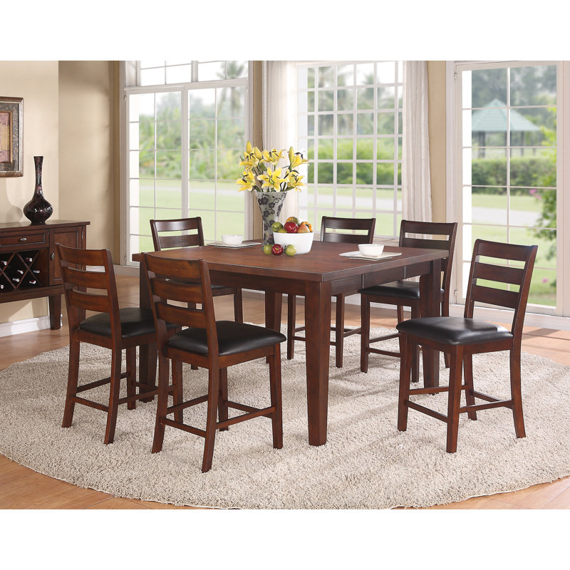 George Oliver Wood Square Counter Height Table | Wayfair