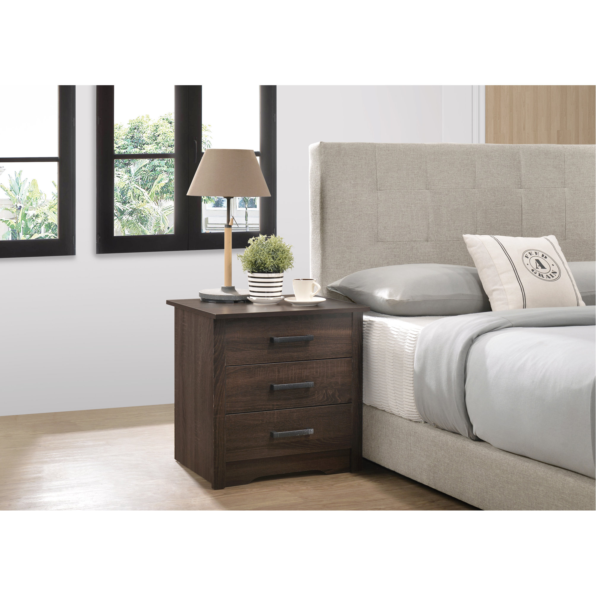 Lark Manor Modern Elegance Wenge Nightstand - Wayfair Canada