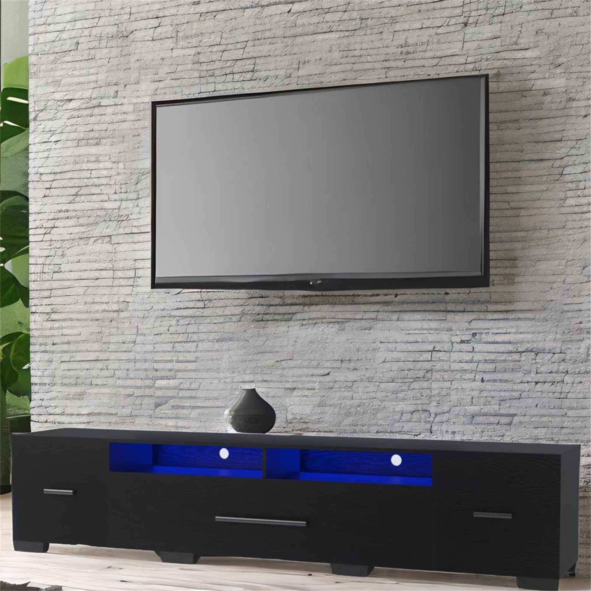 Wrought Studio Led Tv Console With Storage Cabinets, Remote - Wayfair ...