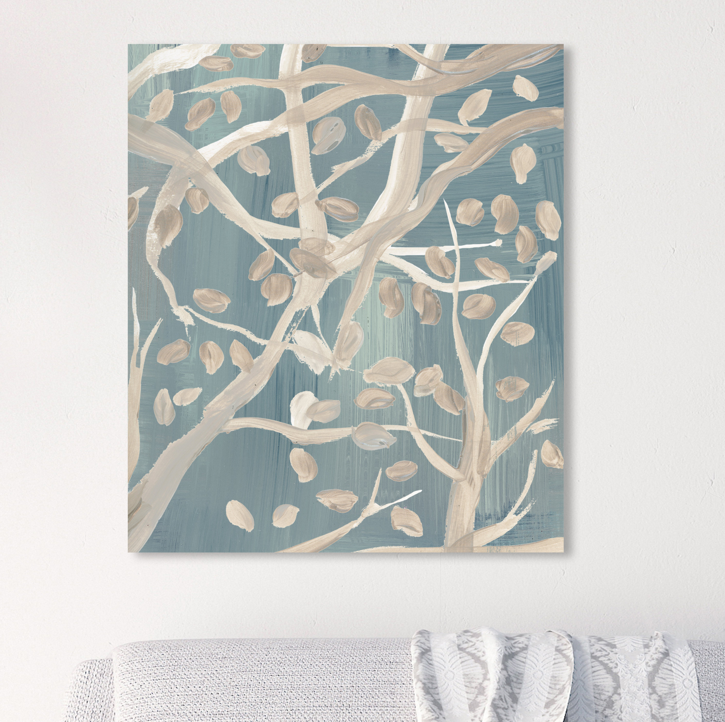 Charlton Home® 'Gray Vines' Print | Wayfair