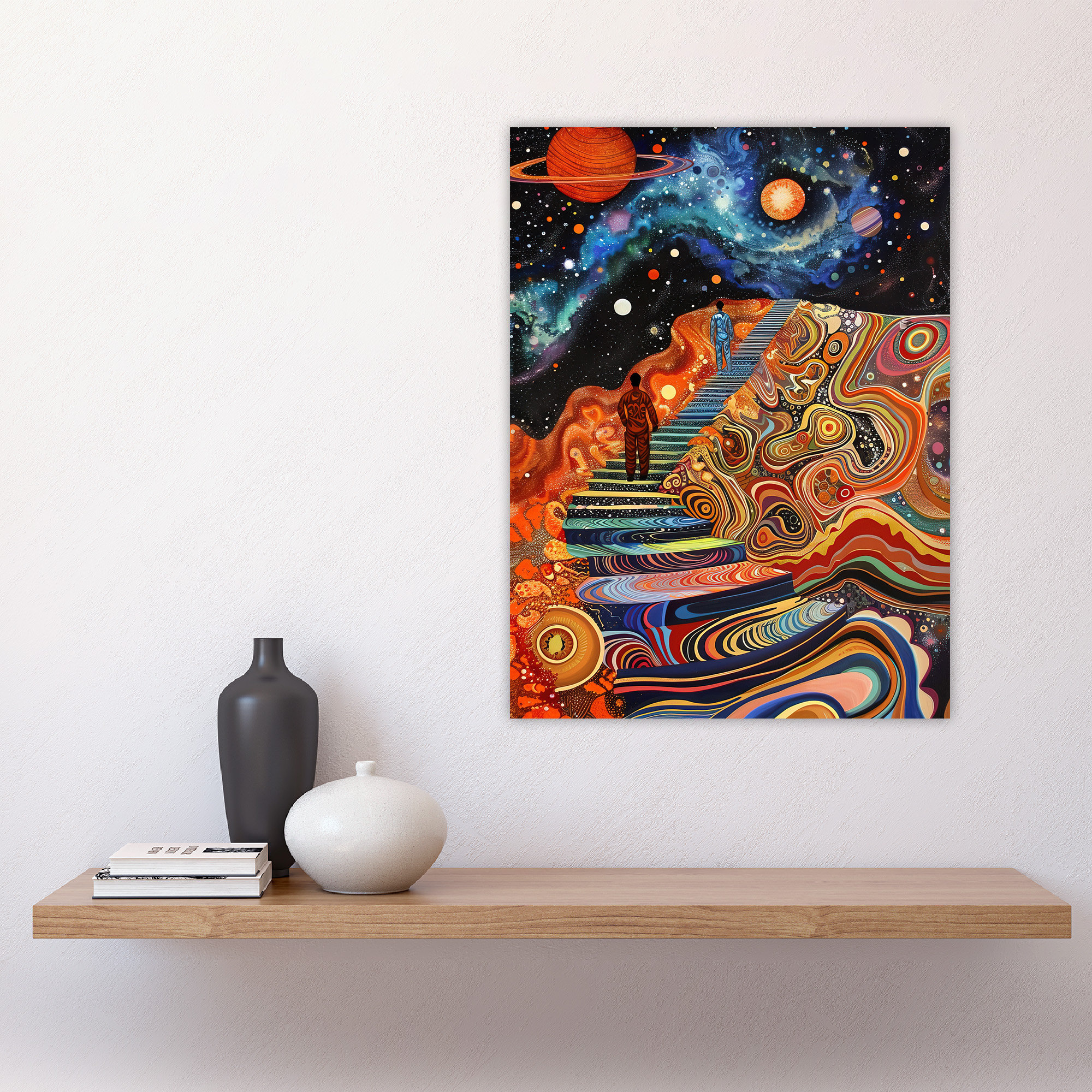 Lark Manor Psychedelic Stairway to Heaven Trippy Space Wall Art Print ...