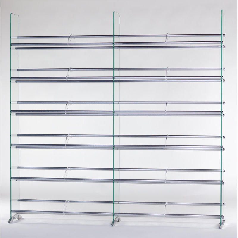 Symple Stuff Glass DVD/CD Rack for Storage 792 CDs 552 DVDs & Reviews ...