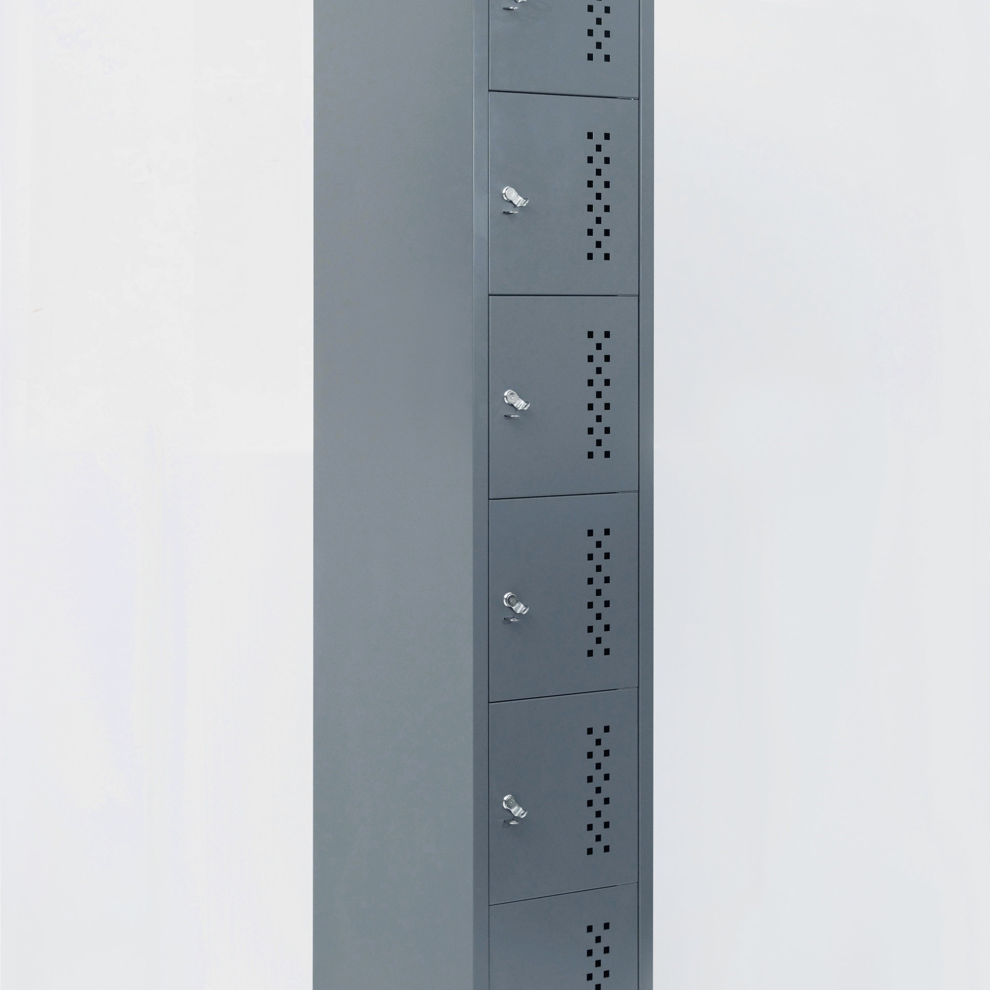 Ivy Bronx Metal Garage Storage Cabinet, Six Separate Storage ...