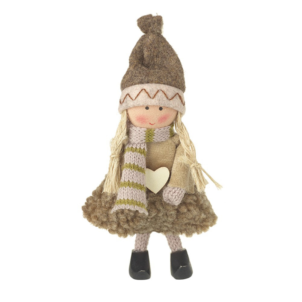 Happy Larry Girl In Dress with Scarf | Wayfair.co.uk