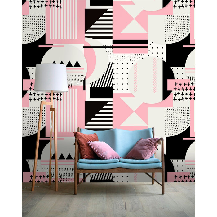 Mind The Gap The Art Of Abstract Geometric Wallpaper Roll | Perigold