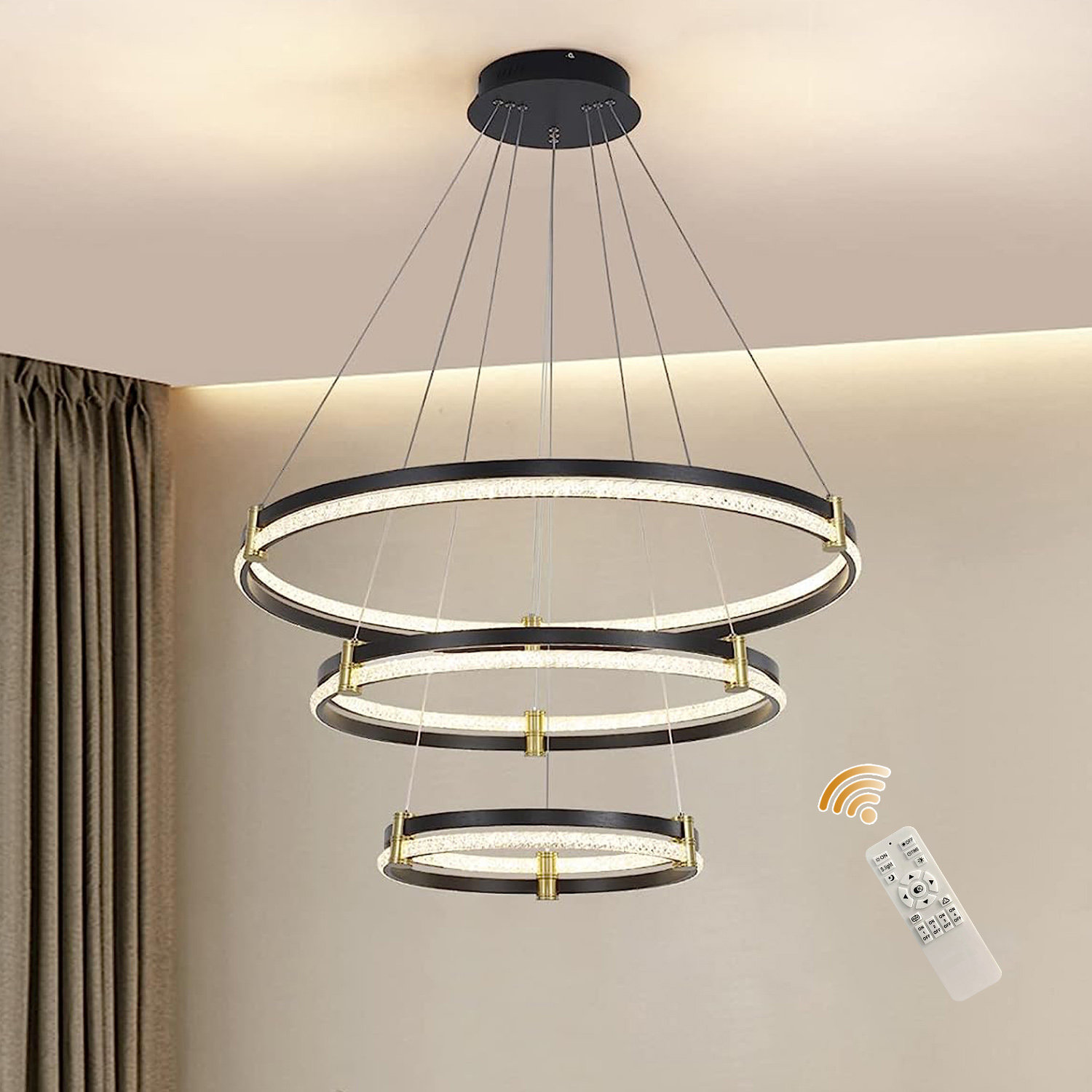 Mercer41 Darvell 3 - Light Unique Tiered LED Chandelier & Reviews ...