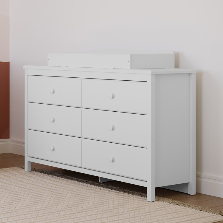 Storkcraft Alpine 6 Drawer Dresser With Nest Topper And Change Pad ...