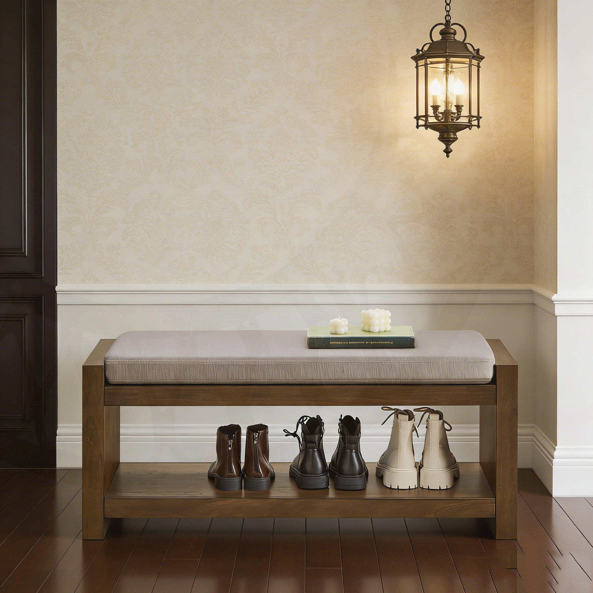 Rebrilliant 40-Inch Accent Bench With Lower Shelf Storage And Removable ...