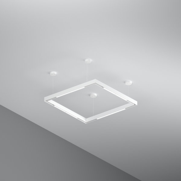 LED Lights Direct LED Pendant Sets 8 - Light White LED Square/Rectangle ...