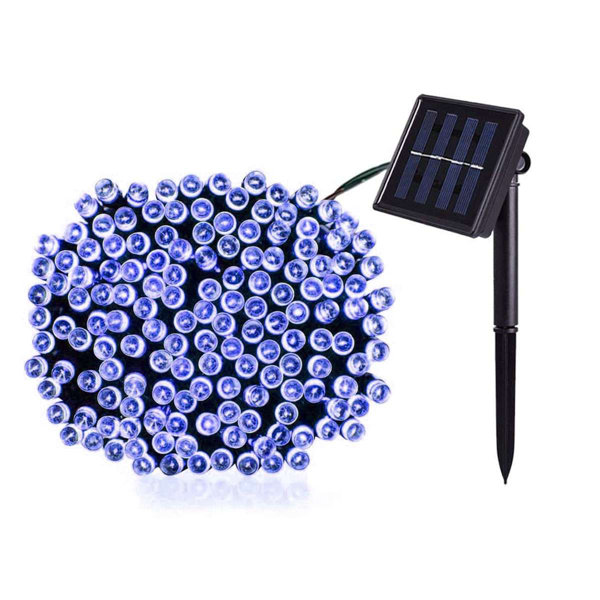 Trinx Iolaus Outdoor 100 - Bulb 472'' Solar Powered LED Mini String ...