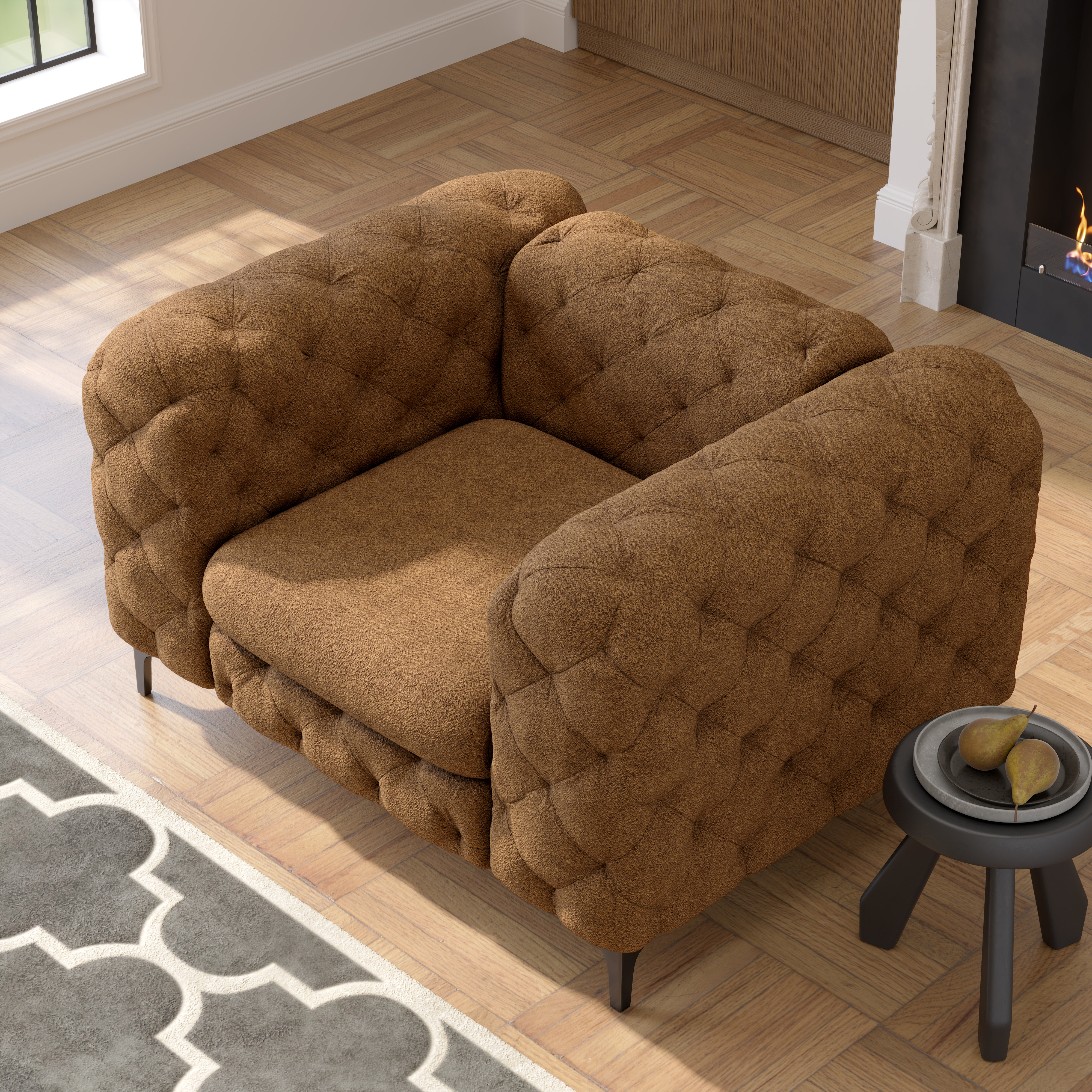 Willa Arlo™ Interiors Willa 48" Wide Tufted Polyester / Velvet ...