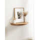 Canvey Half Moon Solid Wood Floating Table Shelf & Reviews | AllModern
