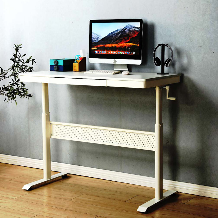 Latitude Run® Louraine Adjustable Metal Base Standing Desk | Wayfair