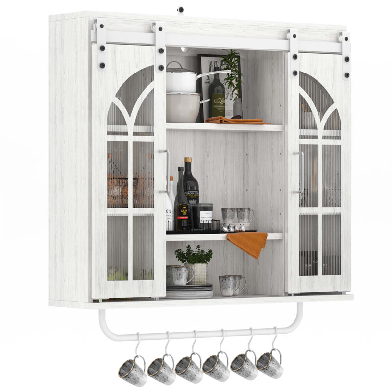 Lark Manor™ Rustic Wood Wall Storage Cabinet | Wayfair