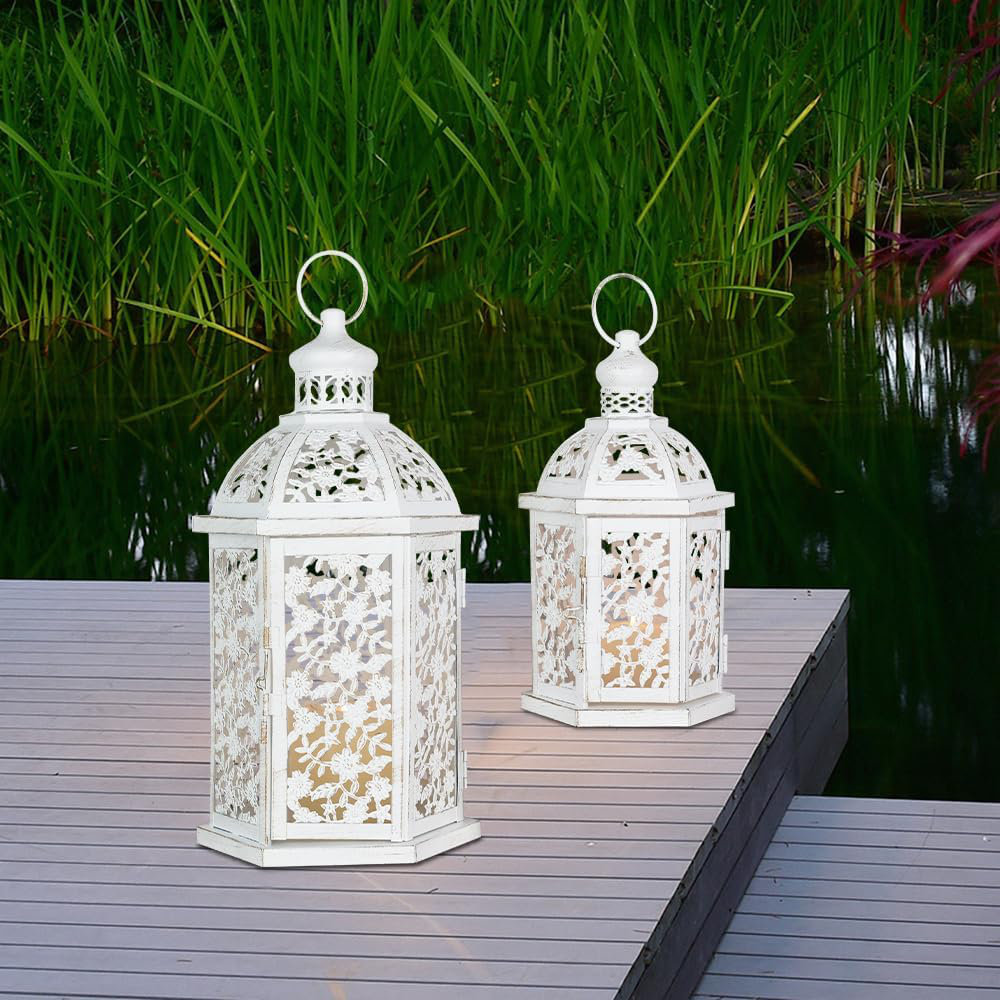 One Allium Way Lanterns Decorative Indoor, 2Pcs Outdoor Lantern For ...