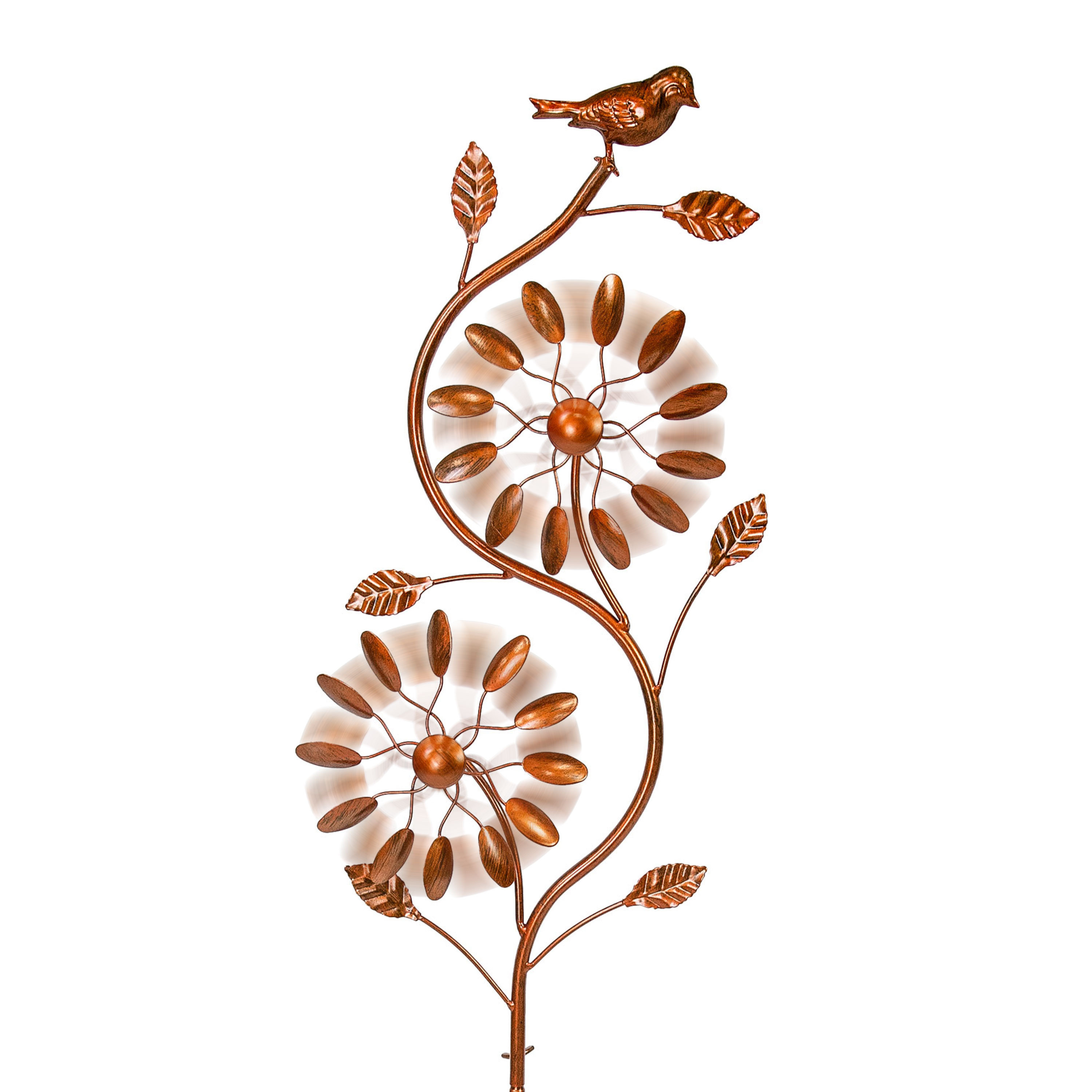 Arlmont & Co. Metallic Twirling Twigs - 48" Powder-Coated Iron Wind ...
