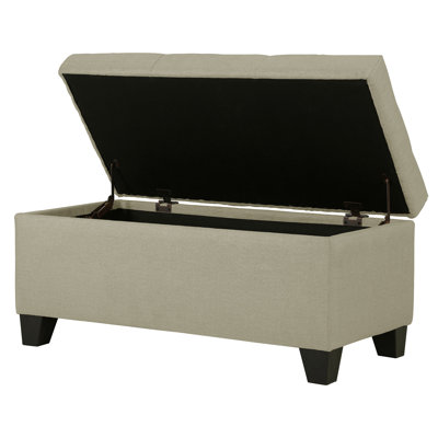 Latitude Run® Upholstered Flip Top Storage Bench | Wayfair