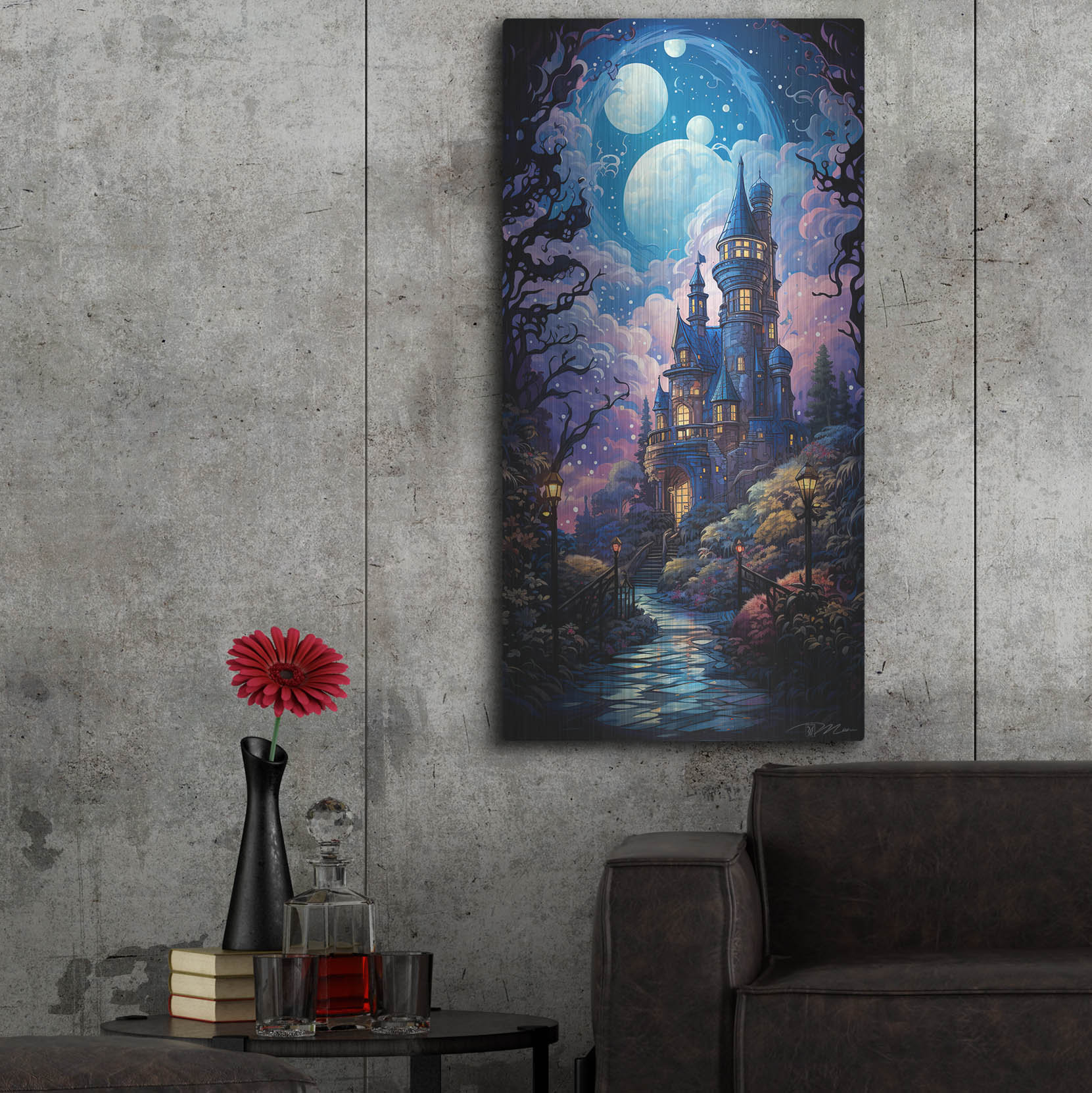 Winston Porter 'Enchanted Castle 3' by Momart Metal Wall Art | Wayfair