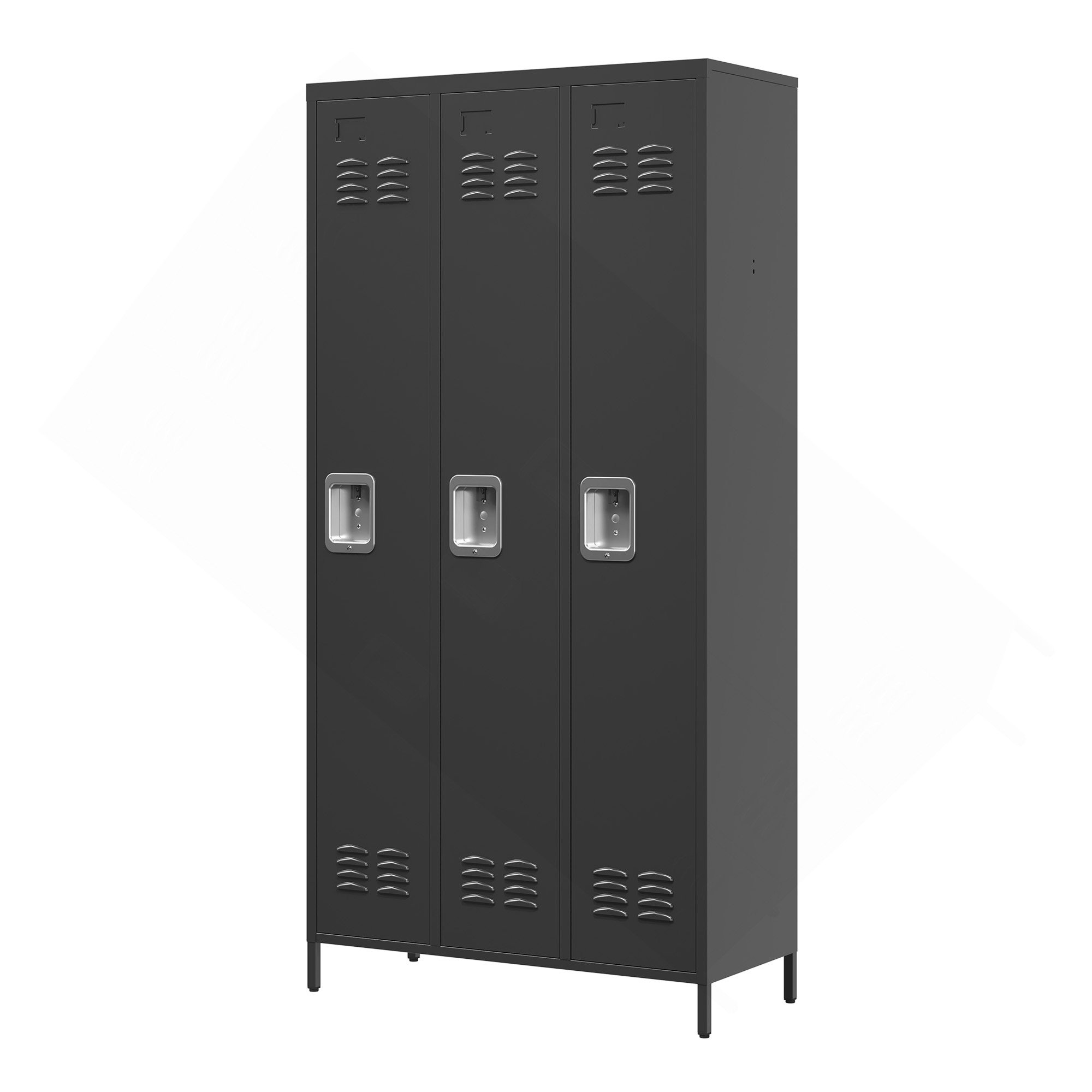 17 Stories 3 Door 72"H Metal Lockers With Lock For Employees,Storage ...
