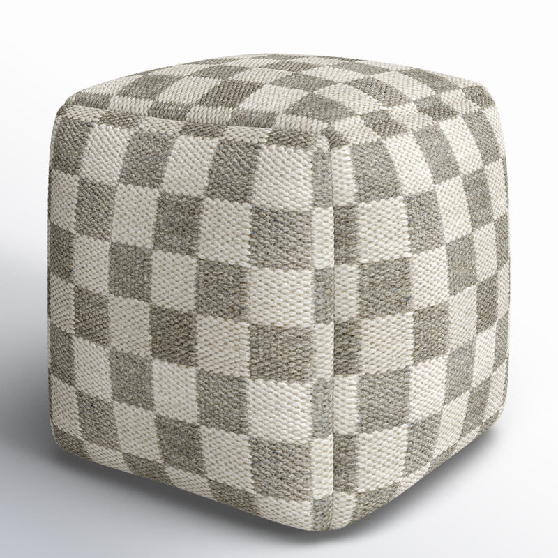 AllModern Galvan 18" Wide Square Pouf Ottoman | Wayfair