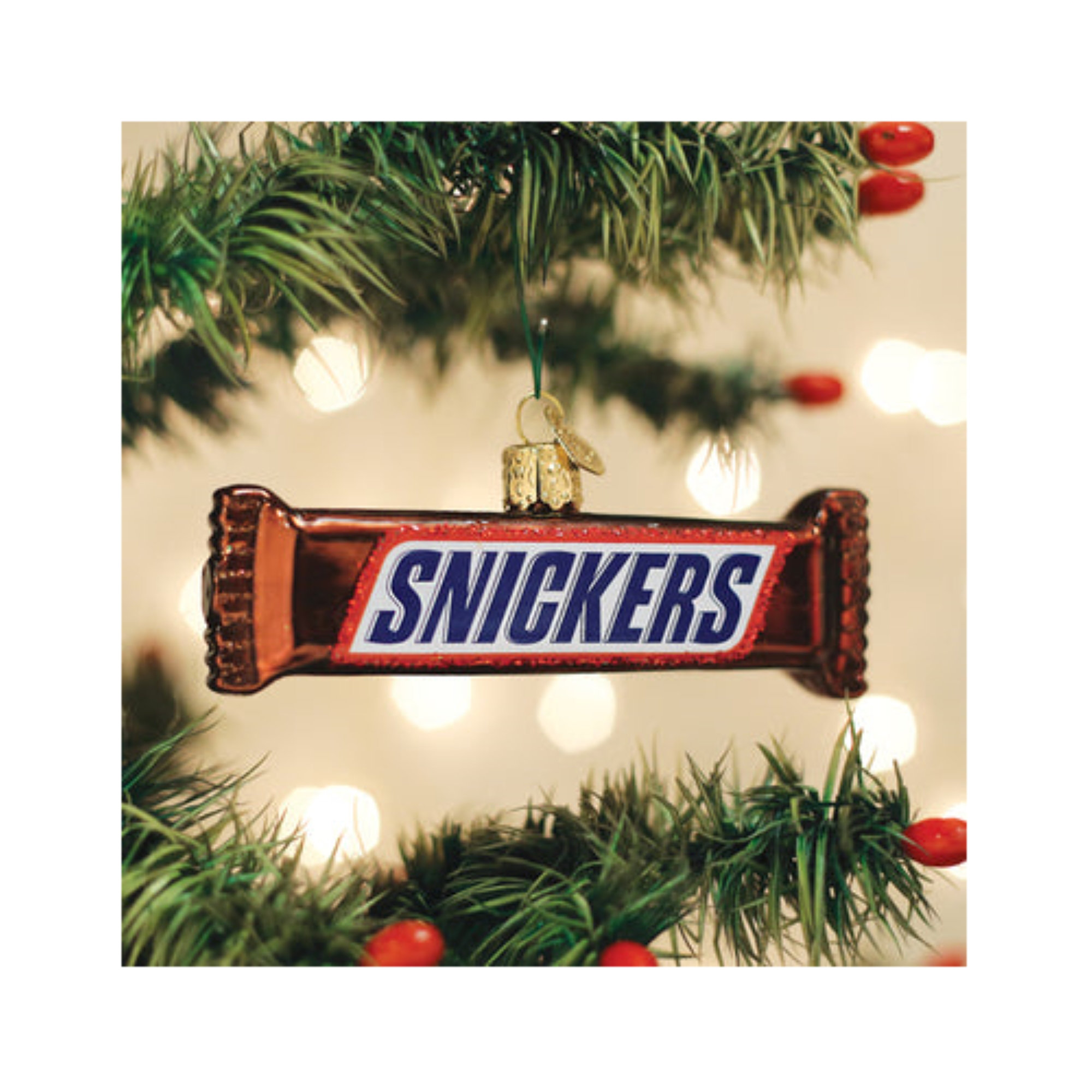 Old World Christmas Snickers Blown Glass for Tree Hanging Figurine ...