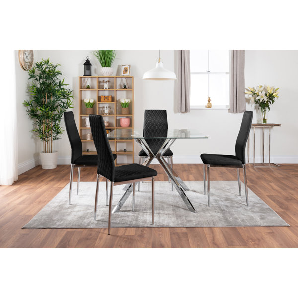 Canora Grey Eubanks Dining Set with 4 Chairs & Reviews | Wayfair.co.uk