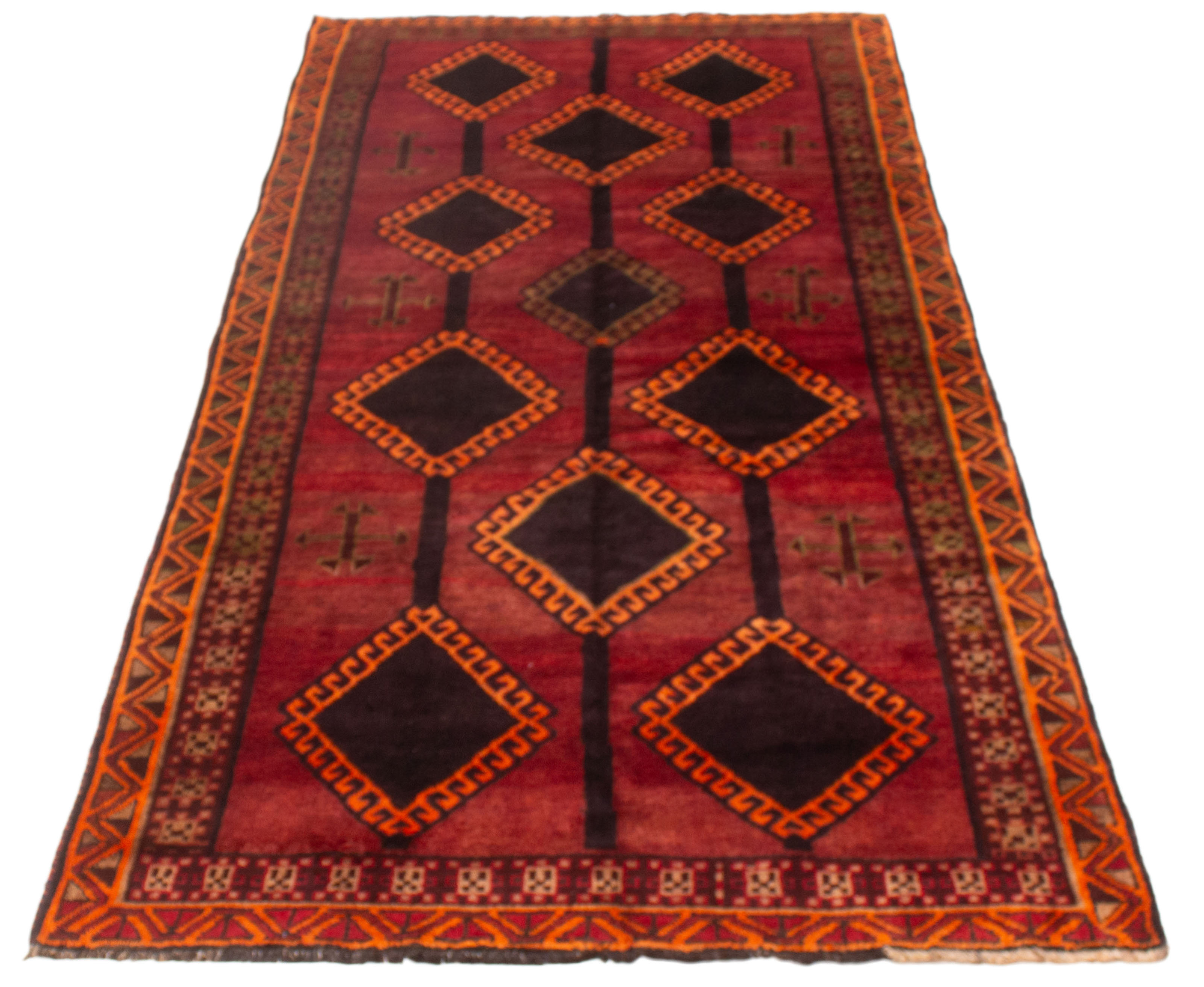 Bungalow Rose Forsan One-of-a-Kind 5' X 9'11" 1990s Wool Area Rug Red ...