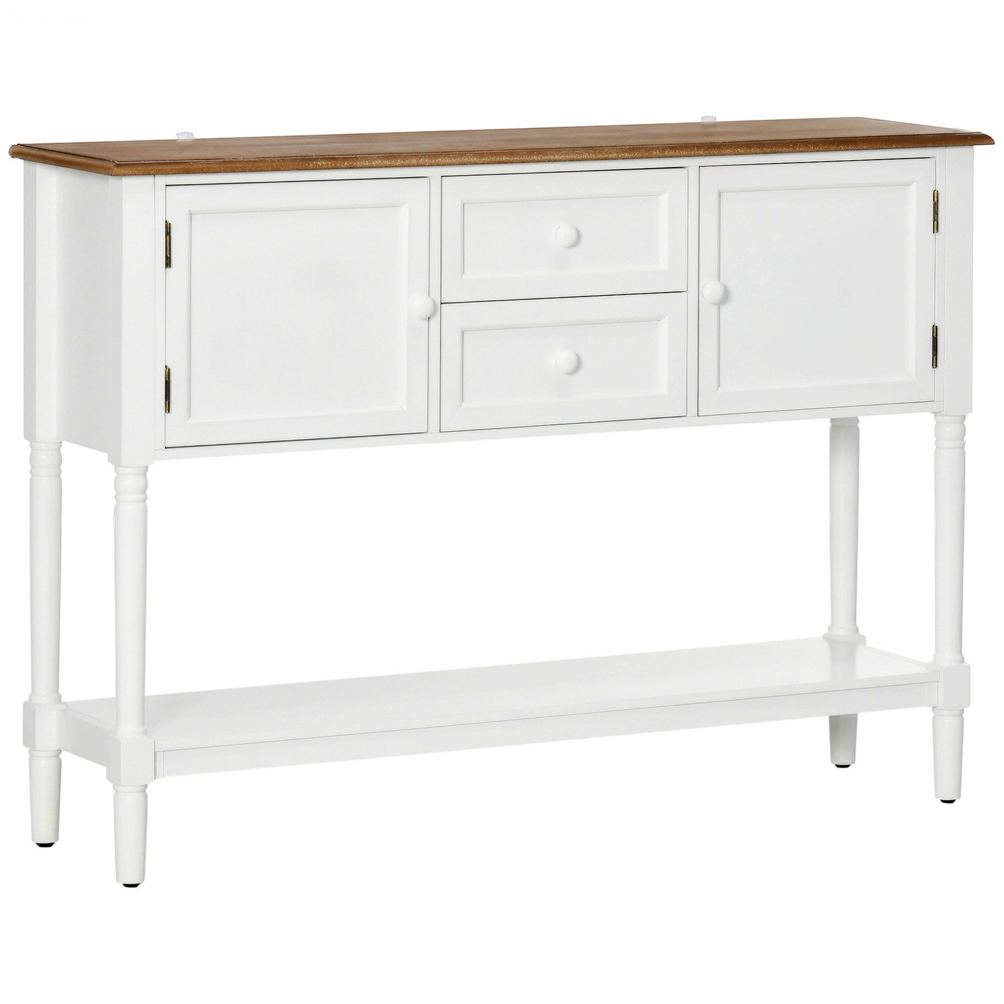 August Grove® Console Table, Entryway Table With Drawers, Cabinets And ...